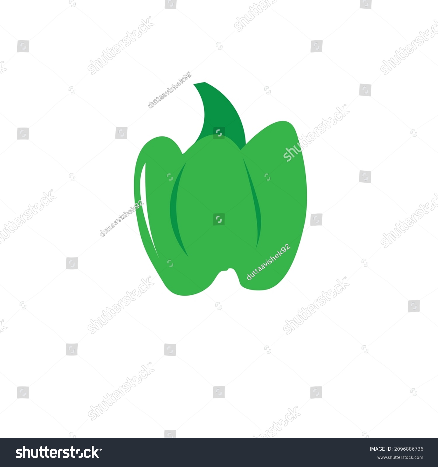 Vector Minimalist Capsicums Image Logo Stock Vector (Royalty Free ...