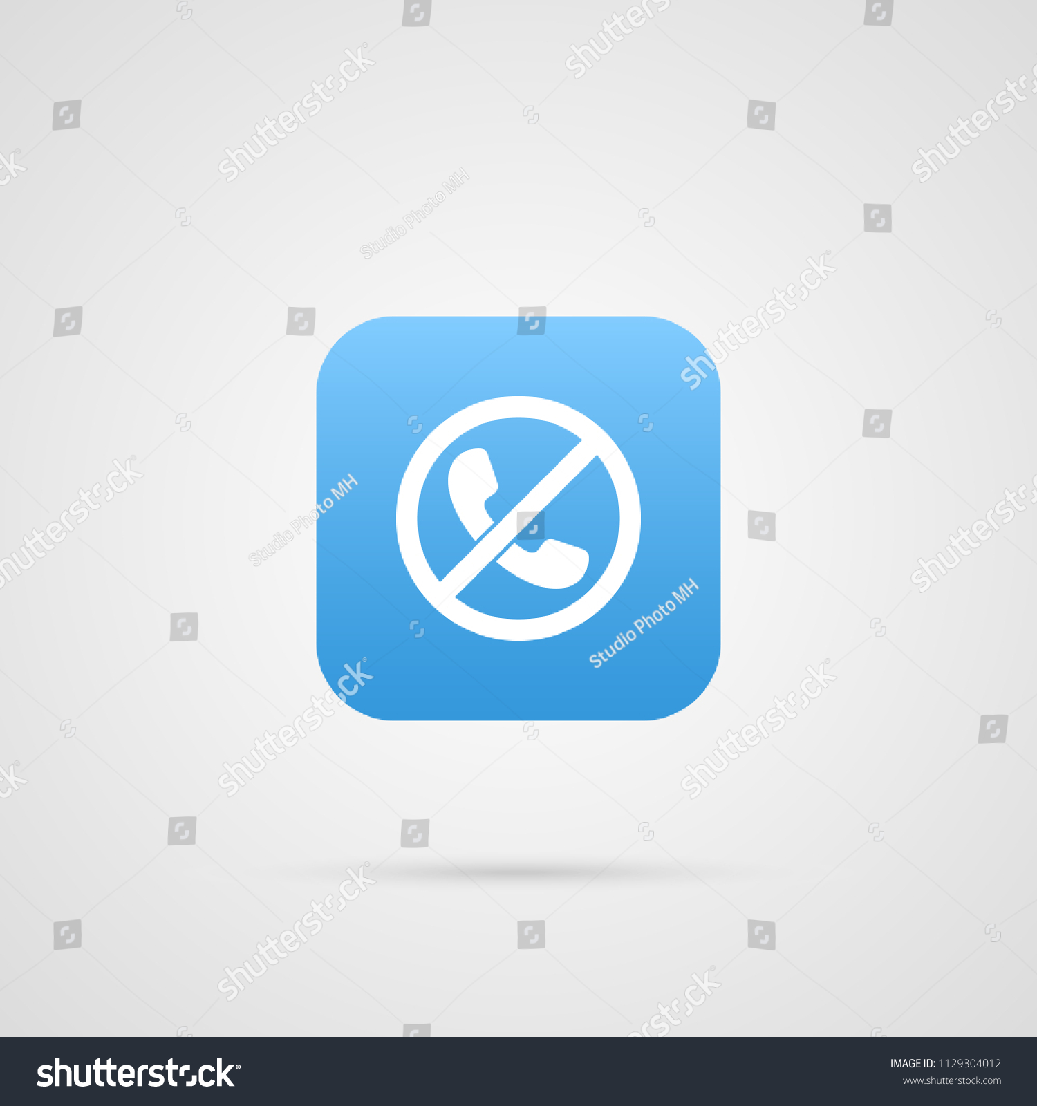Vector Missed Call Icon App Symbol Stock Vector (Royalty Free ...