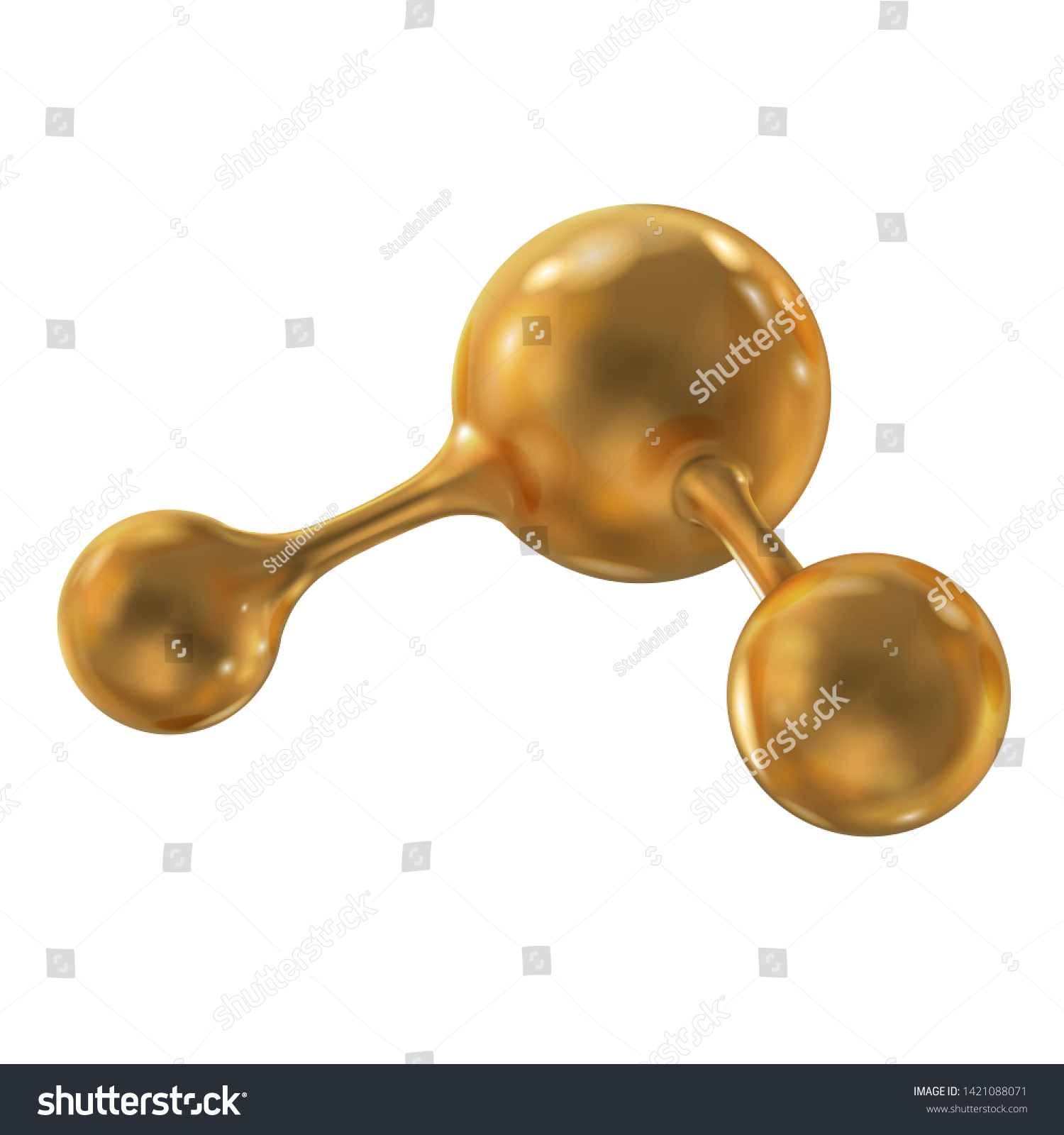 Vector Model Copper Molecule Illustration Isolated: เวกเตอร์สต็อก (ปลอด ...
