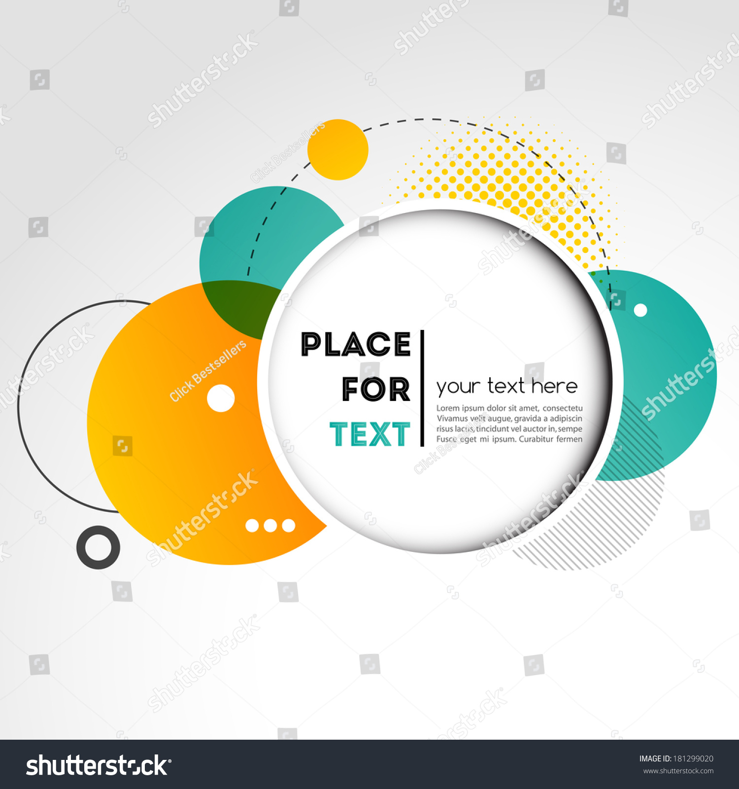 Vector Modern Design Circle Template Background Stock Vector (Royalty ...