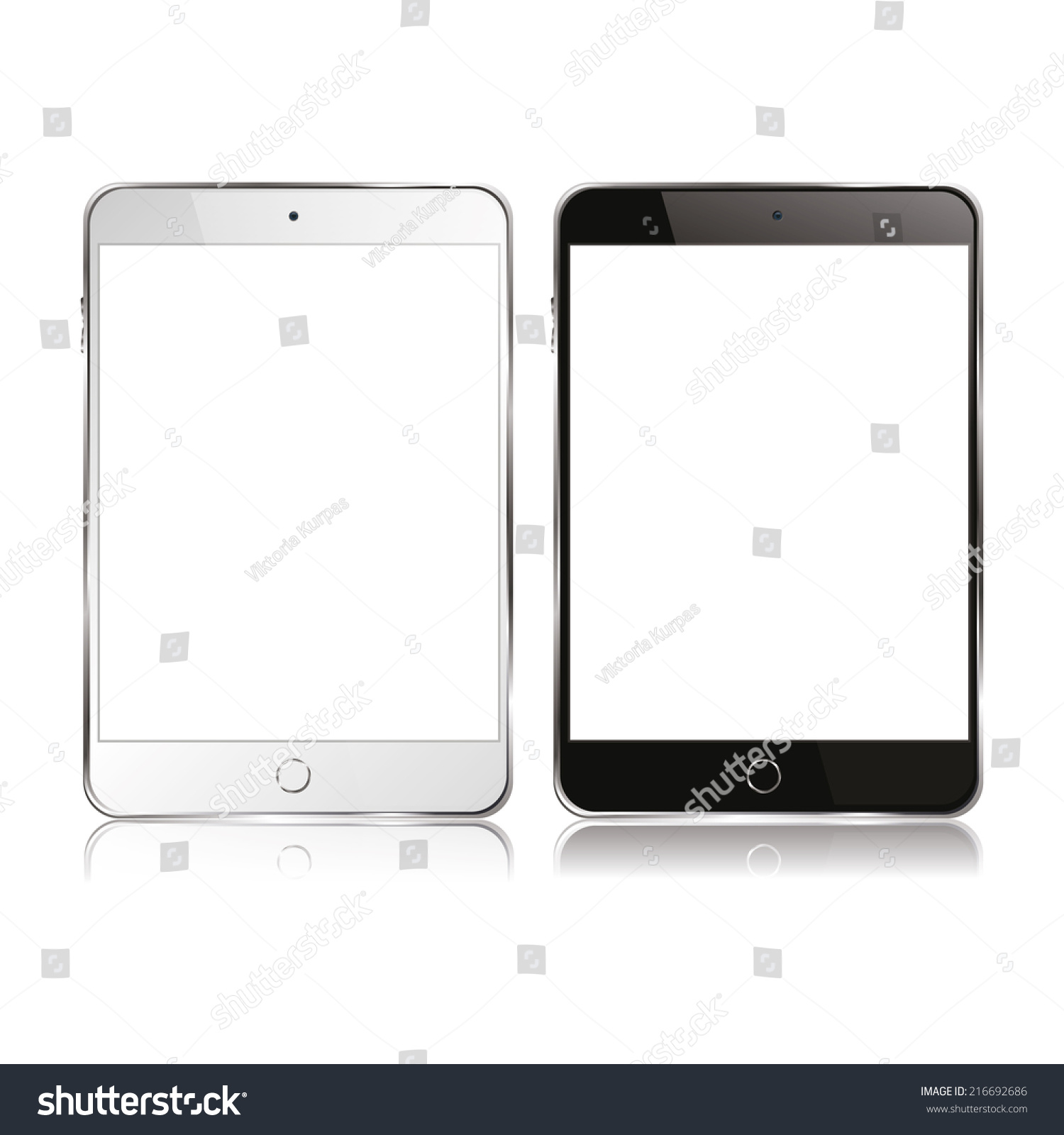 Vector Modern Electrical Tablet Stock Vector (Royalty Free) 216692686 ...