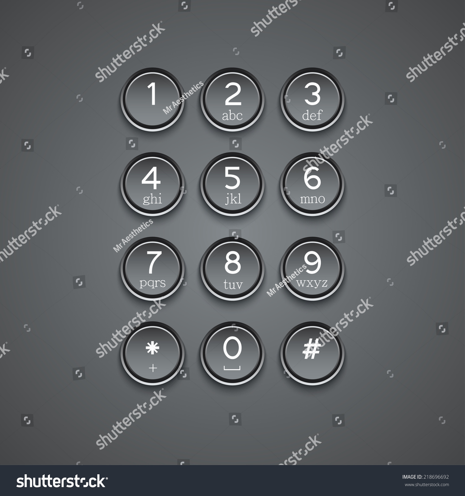 Vector Modern Phone Keypad Background Eps: เวกเตอร์สต็อก (ปลอดค่า ...