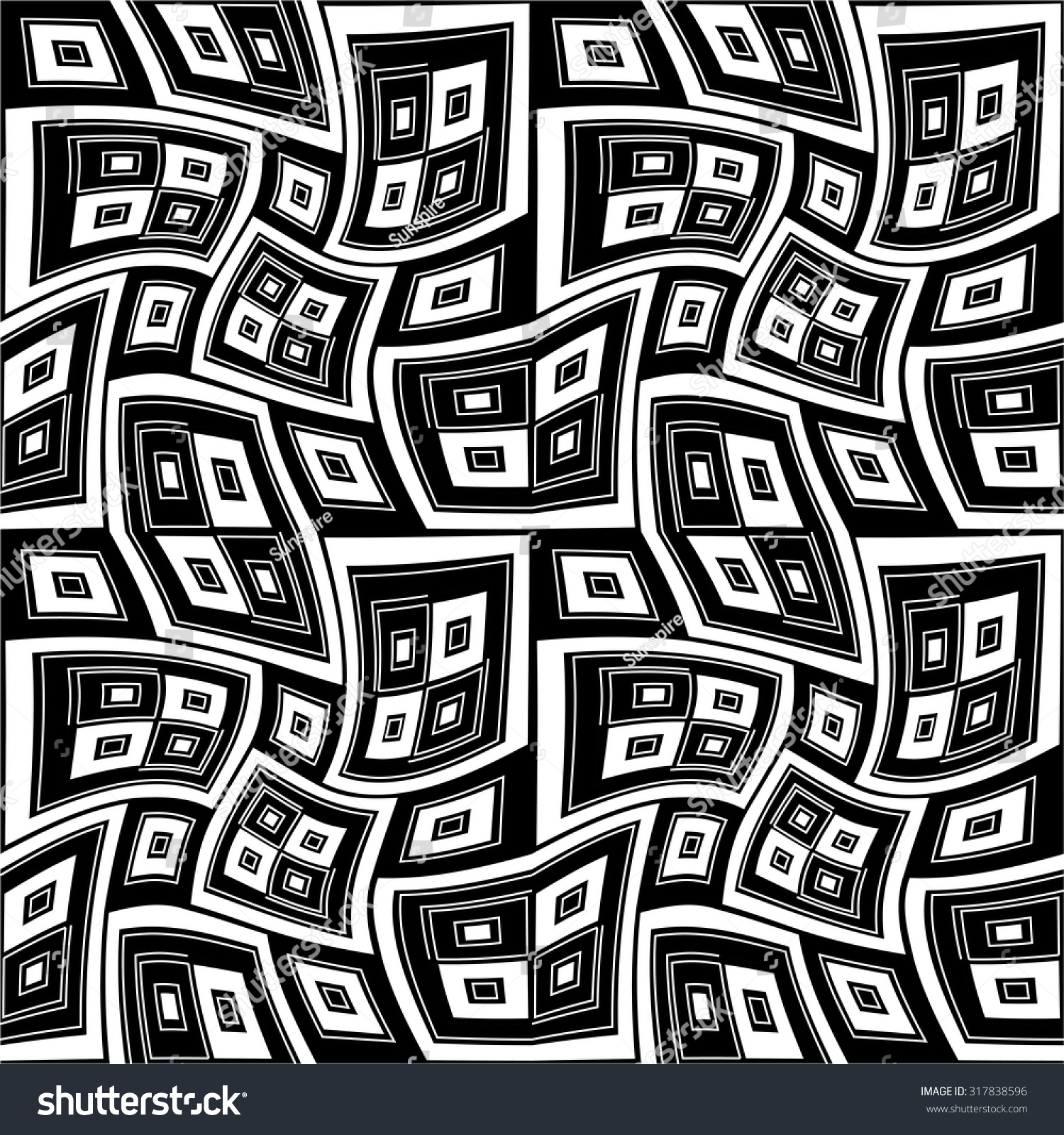 Vector Modern Seamless Geometry Pattern Twisted Stock Vector (Royalty ...