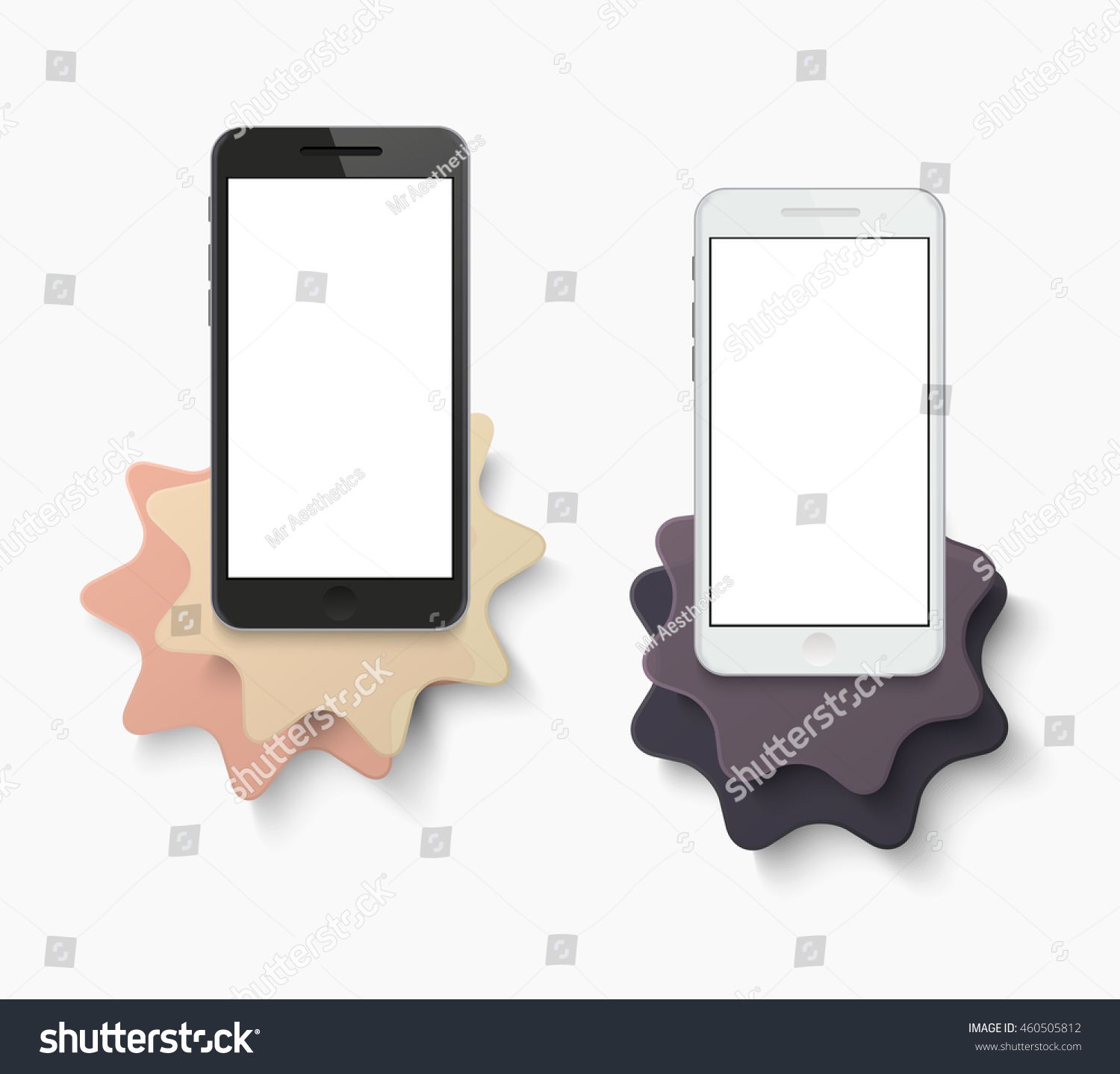 Vector Modern Smartphone Creative Banner Background Stock Vector ...