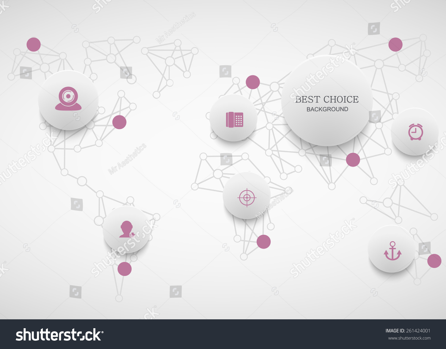 Vector Modern Social Network Infographic Map: เวกเตอร์สต็อก (ปลอดค่า ...