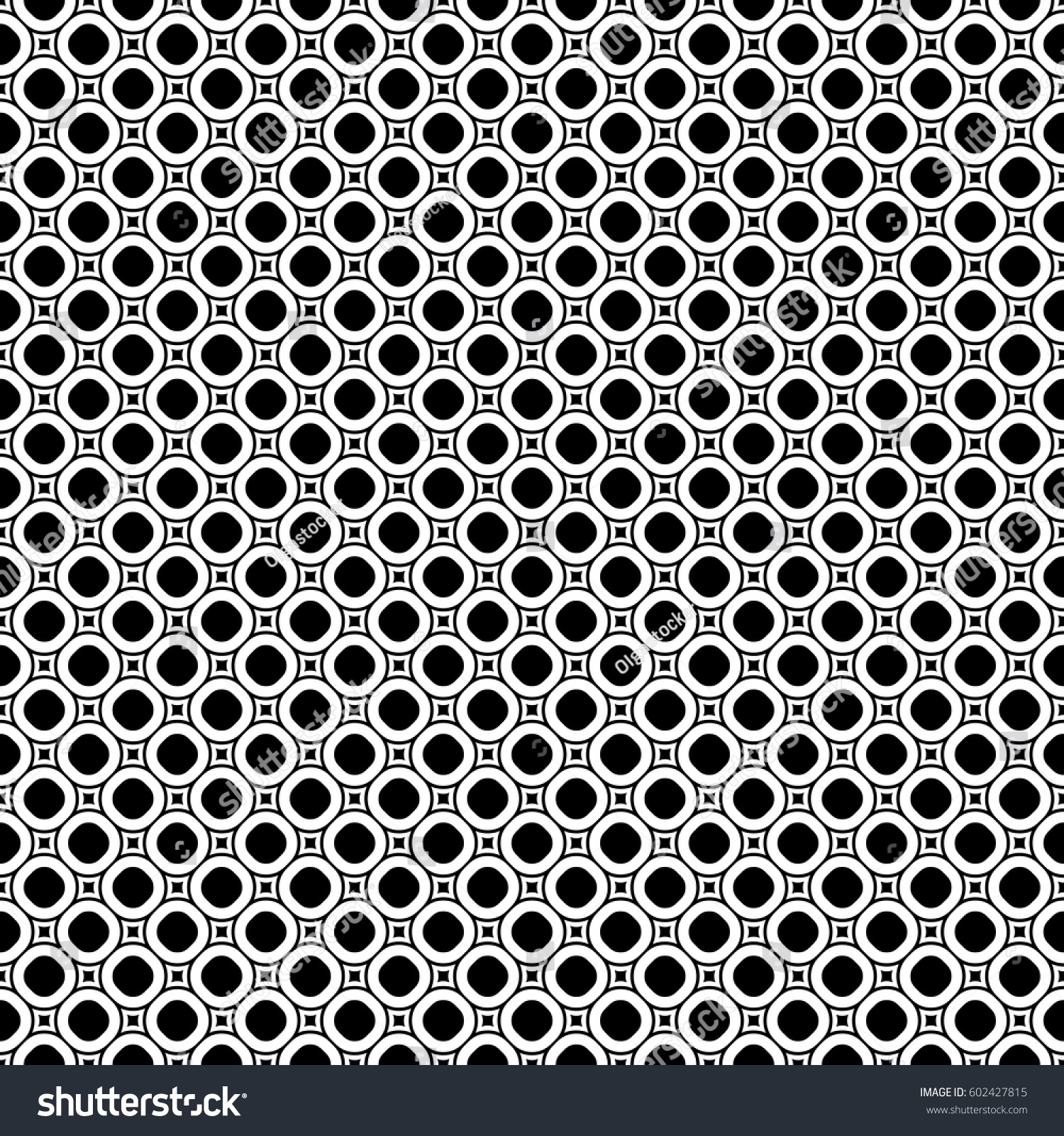 Vector Monochrome Repeat Texture Black White Stock Vector (Royalty Free ...
