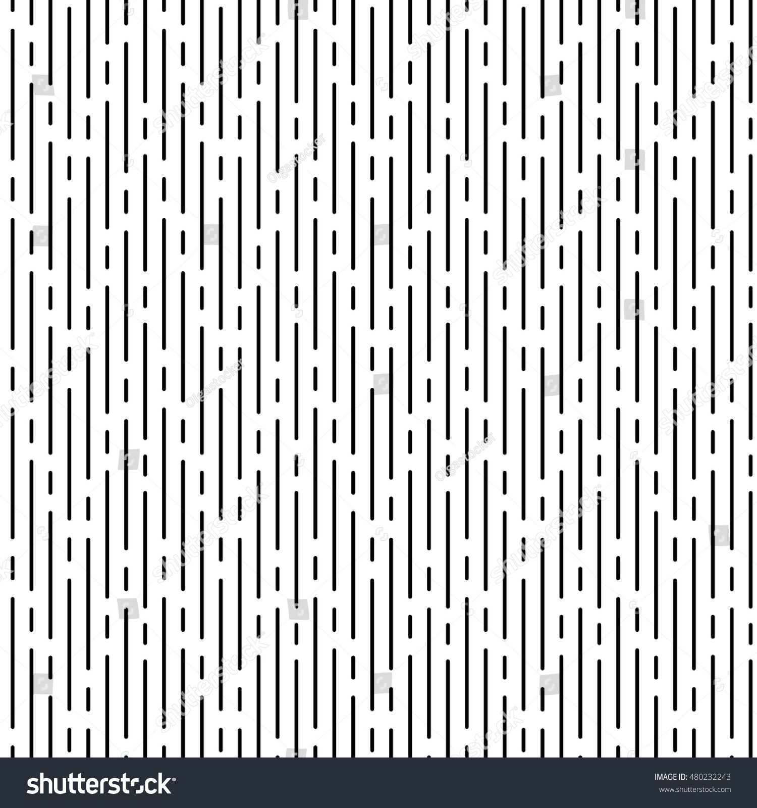Vector Monochrome Seamless Pattern Black Irregular Stock Vector ...