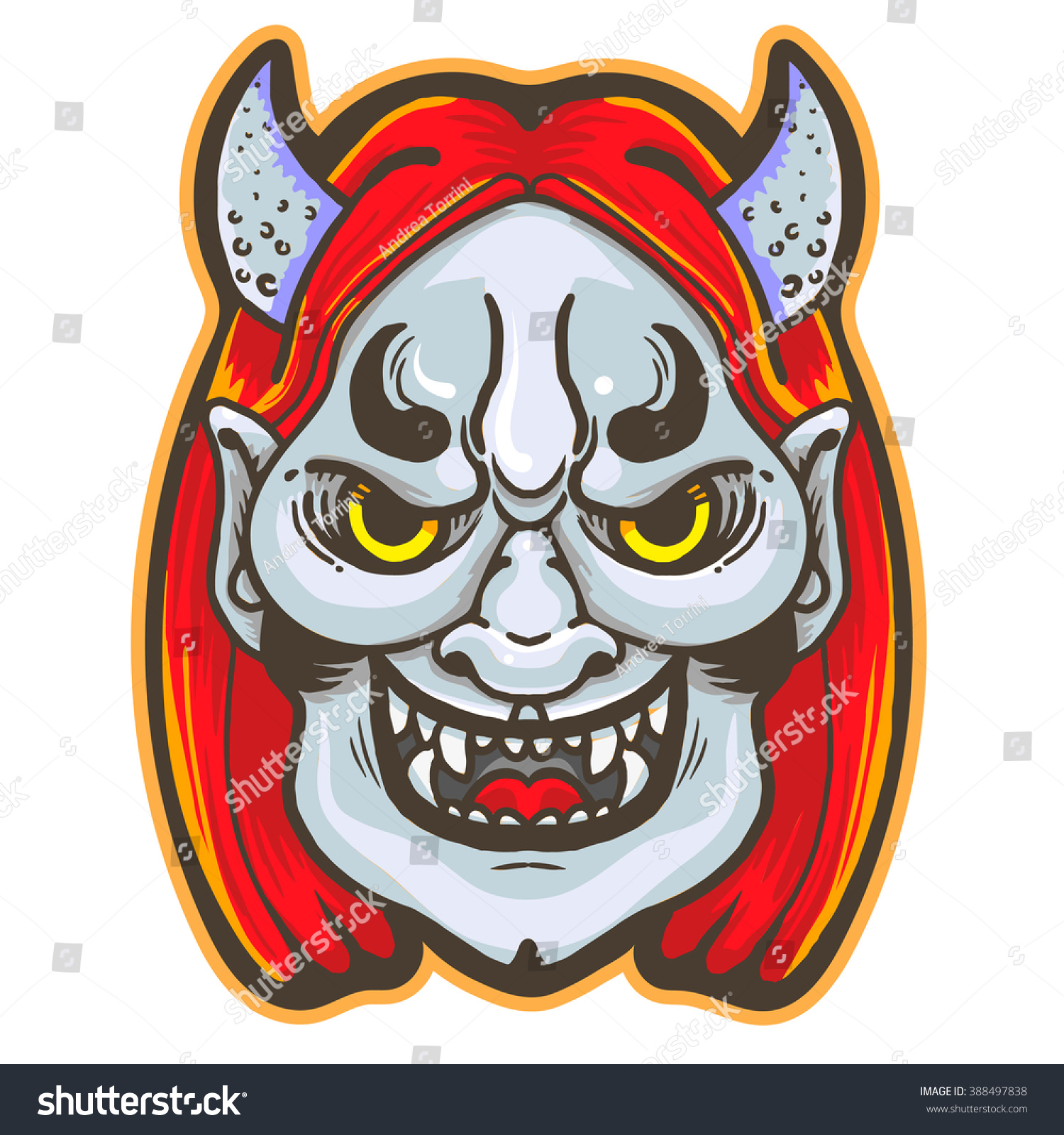 Vector Monster Mask Stock Vector (Royalty Free) 388497838 | Shutterstock
