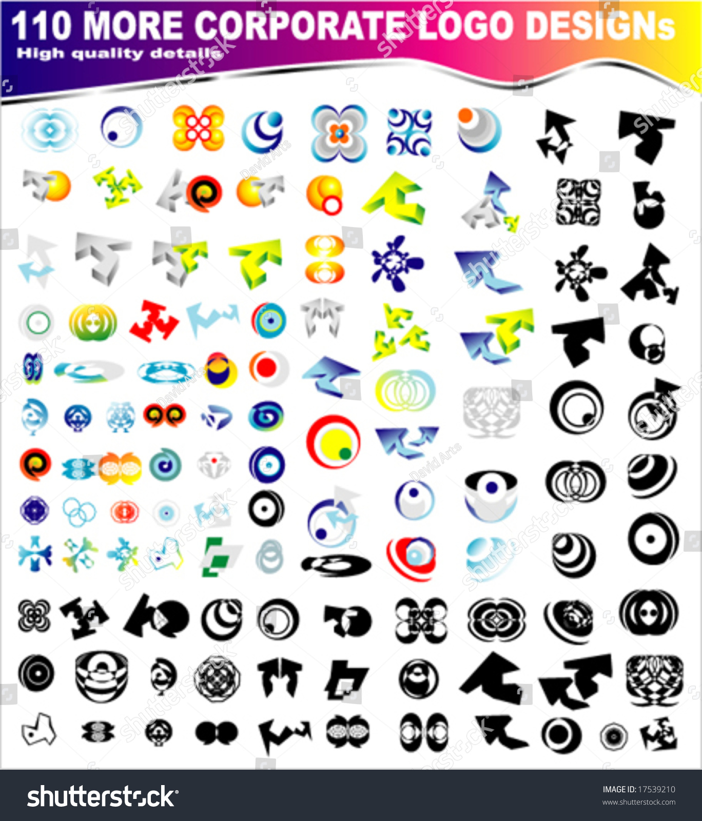 Vector 100 More Corporate Logo Designs Stock Vector (Royalty Free) 17539210