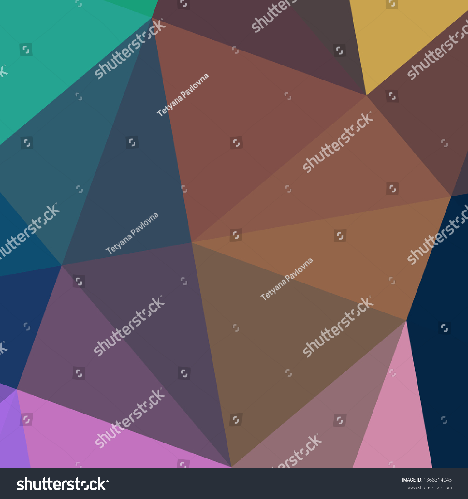 Vector Multicolor Geometric Background Triangles Triangulation Stock Vector (Royalty Free ...