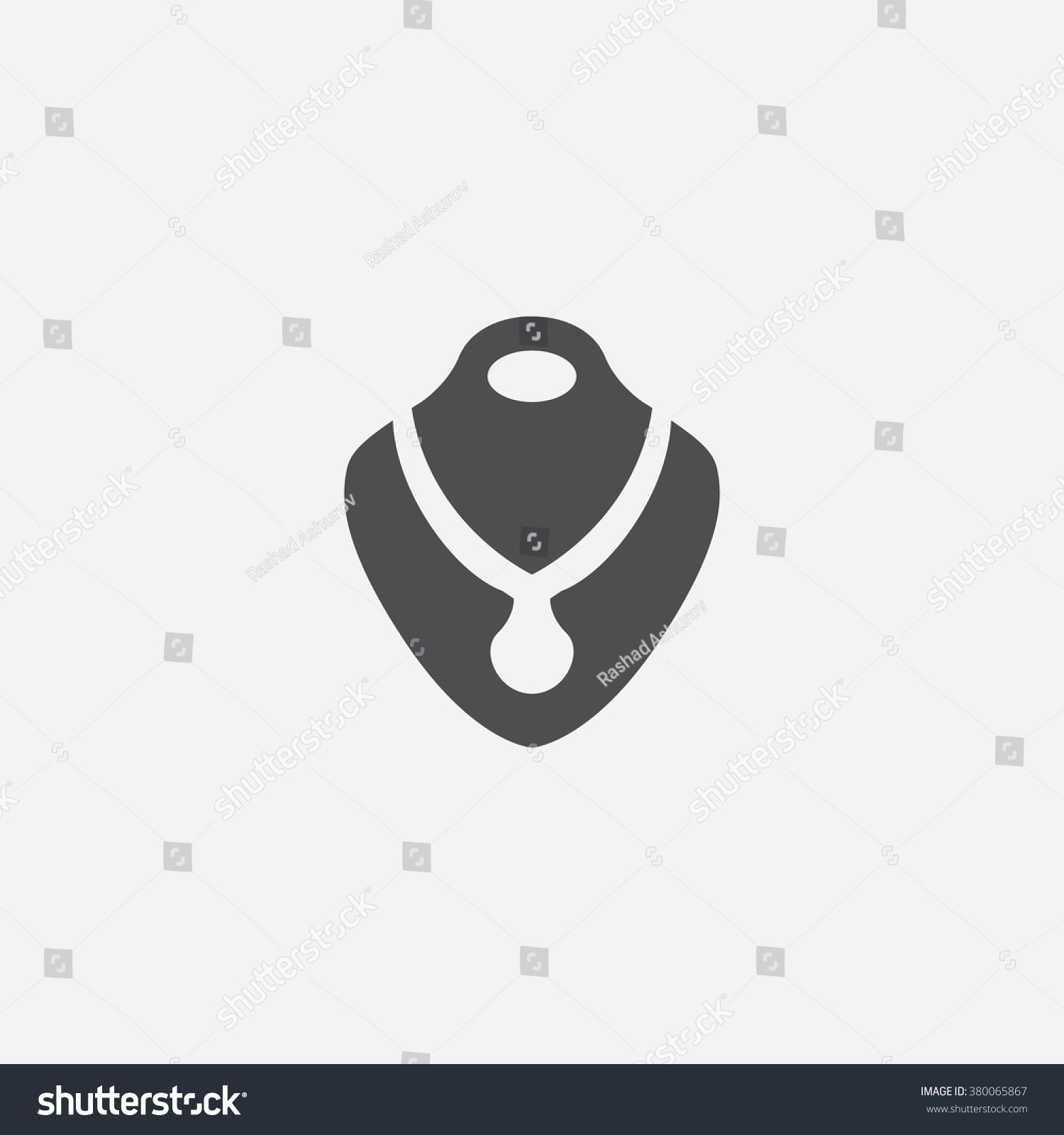 Vector Necklace Icon Stock Vector (Royalty Free) 380065867 | Shutterstock