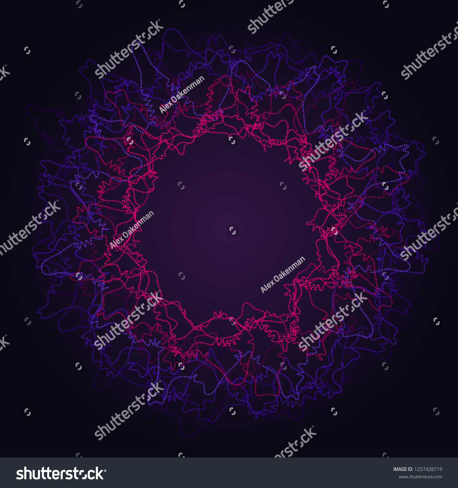 Vector Neon Circle Shape Soundwave Equalizer: vector de stock (libre de ...