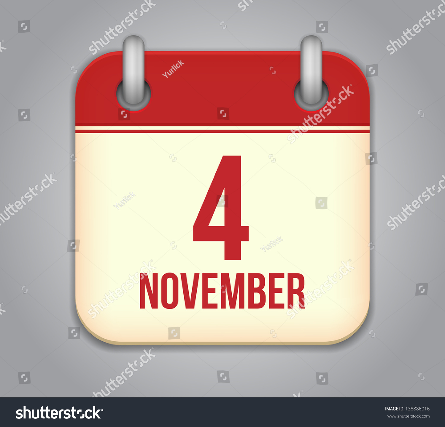 Vector November Calendar App Icon Stock Vector (Royalty Free) 138886016 ...