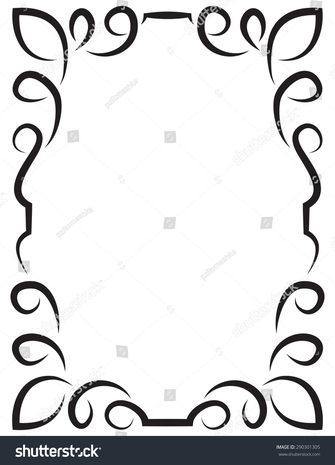 Vector Beautiful Elegant Framework Design Stock Vector (Royalty Free ...