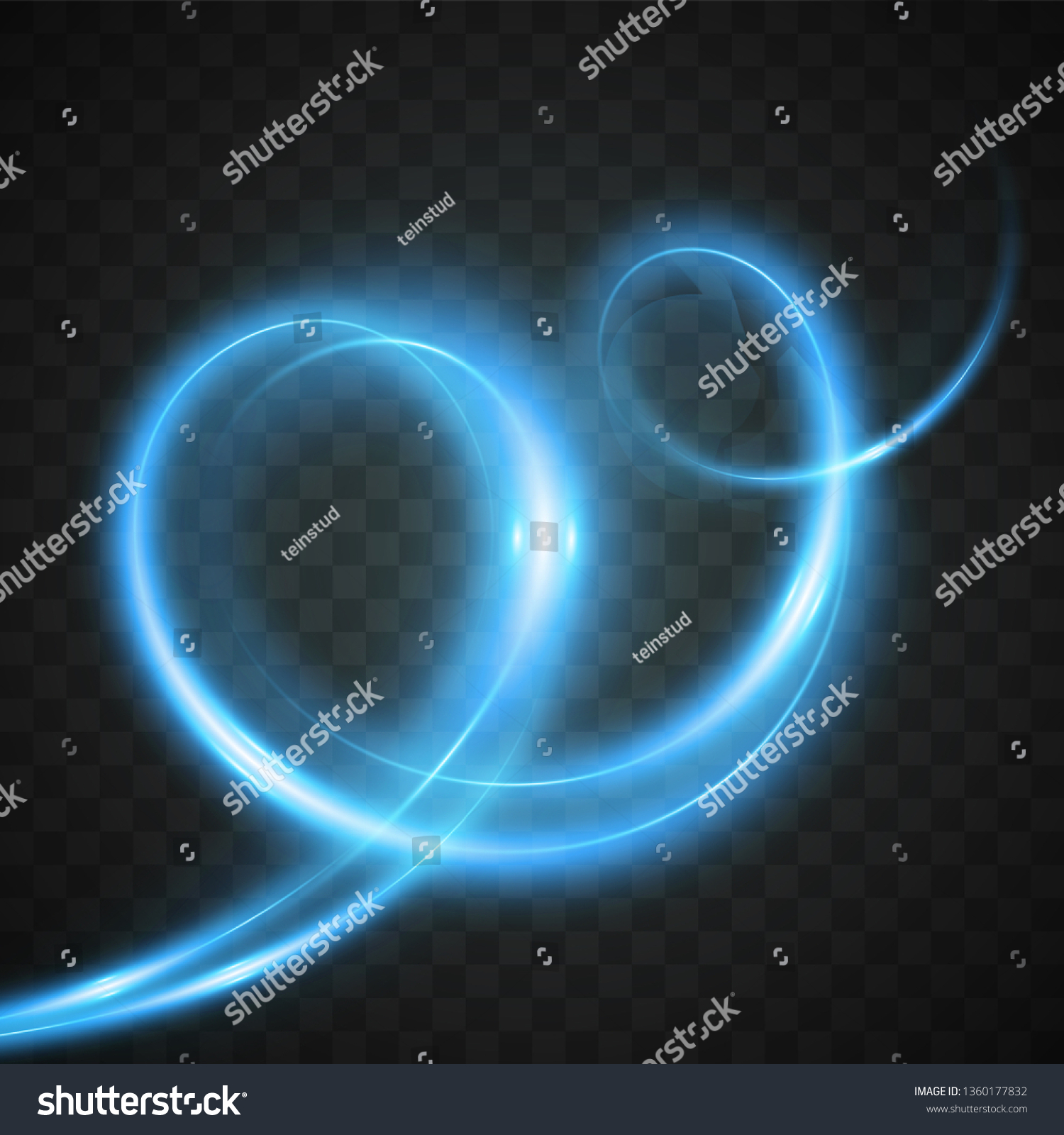 Vector Blue Abstract Light Effect Stock Vector (Royalty Free ...