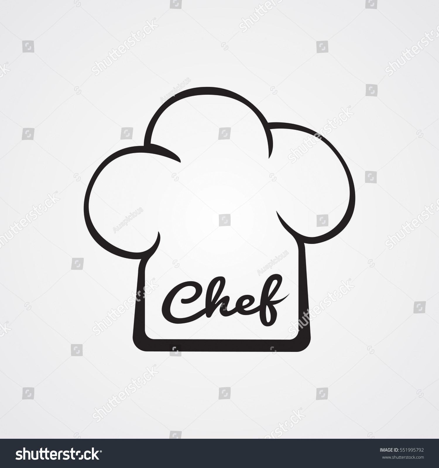Vector Chef Hat Design Stock Vector (Royalty Free) 551995792 | Shutterstock