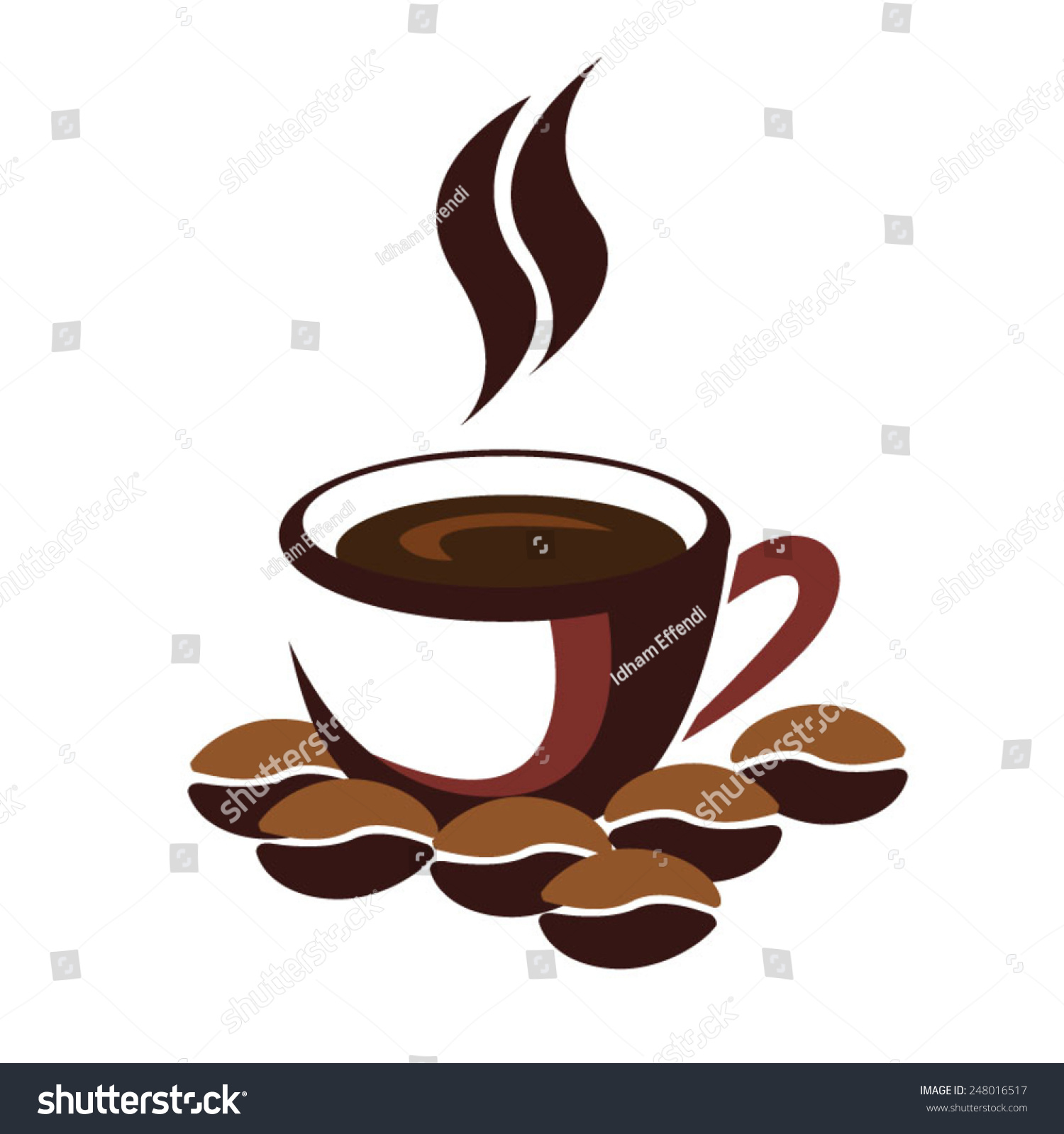 Vector Coffee Stock Vector (Royalty Free) 248016517 | Shutterstock