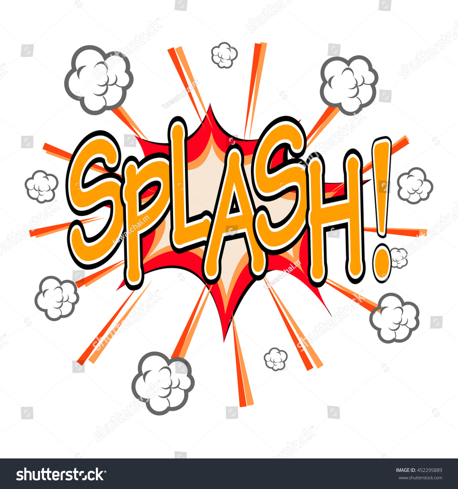 Vector Comic Sound Effects Stock Vector (Royalty Free) 452295889 ...