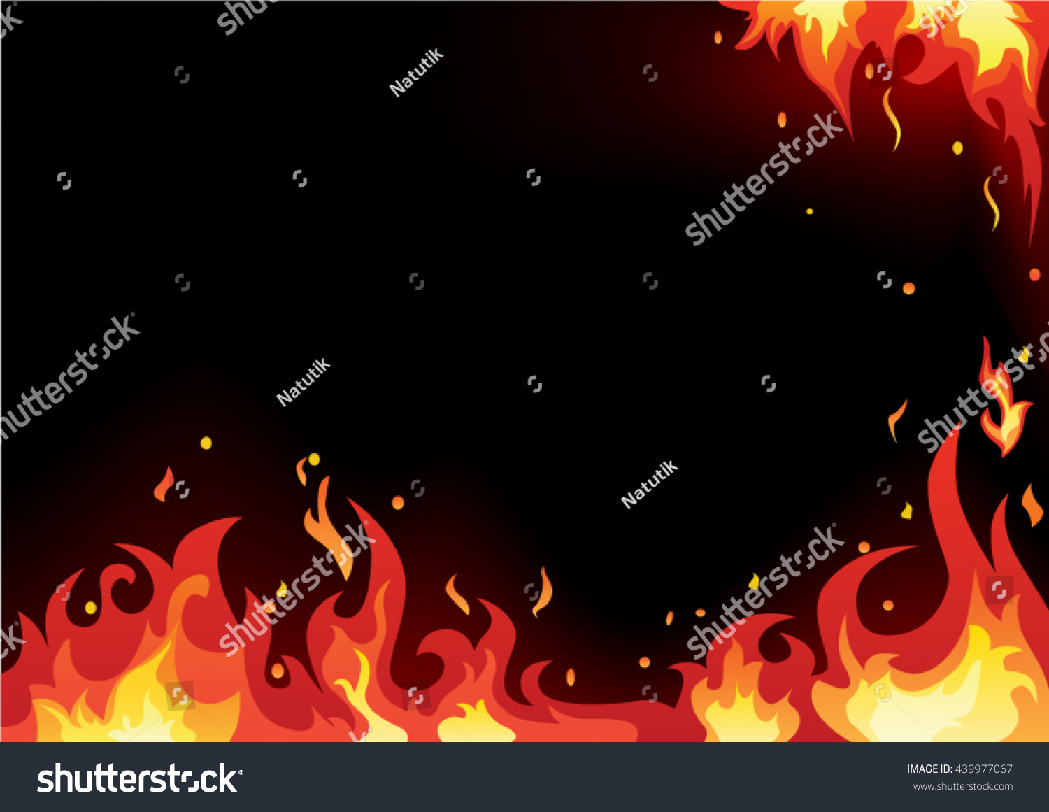 Vector Fire Flame Stock Vector (Royalty Free) 439977067 | Shutterstock