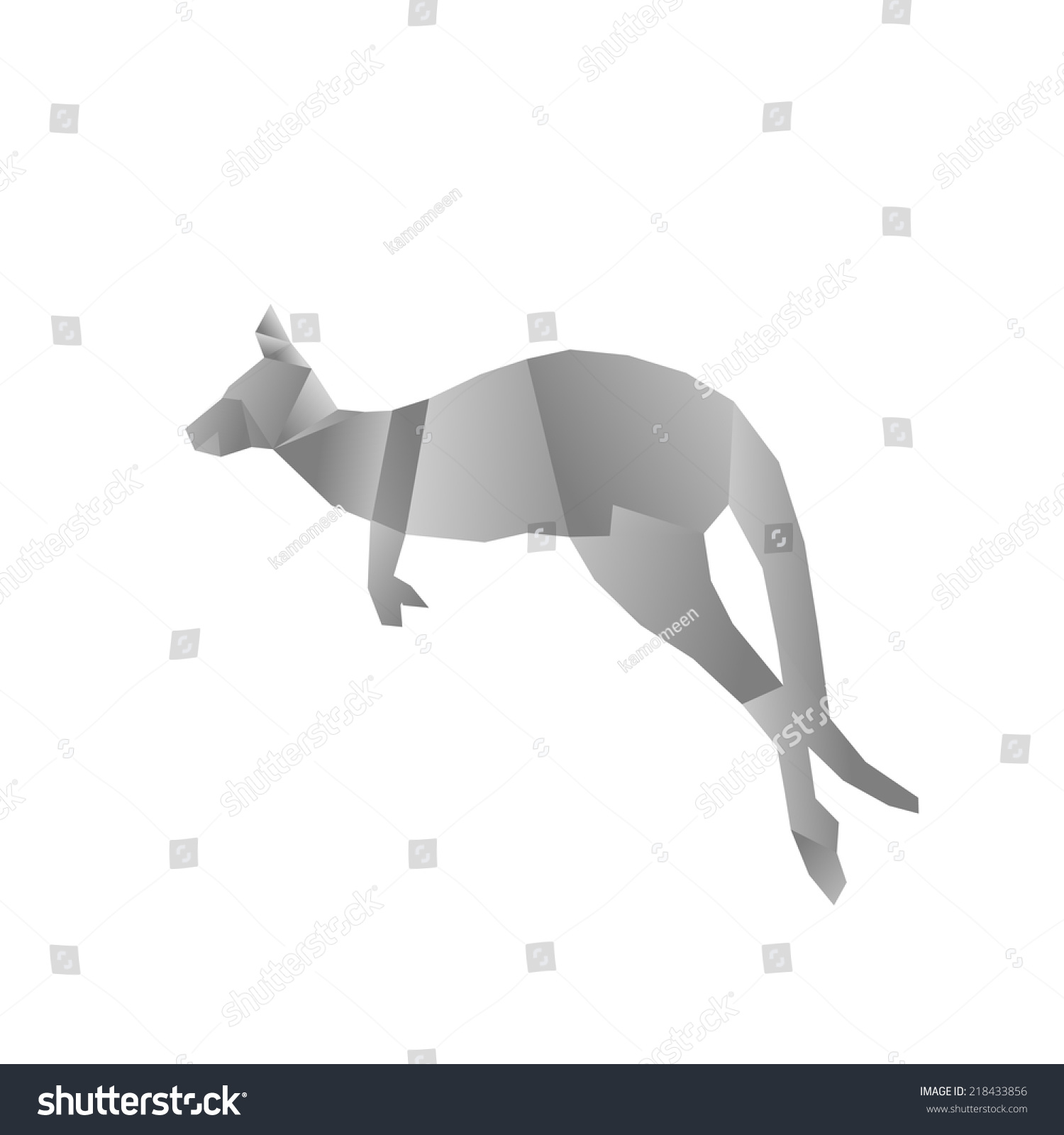 Vector Kangaroo Stock Vector (Royalty Free) 218433856 | Shutterstock
