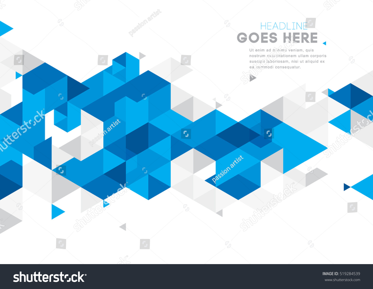 Vector Modern Abstract Triangular Background Stock Vector (Royalty Free ...