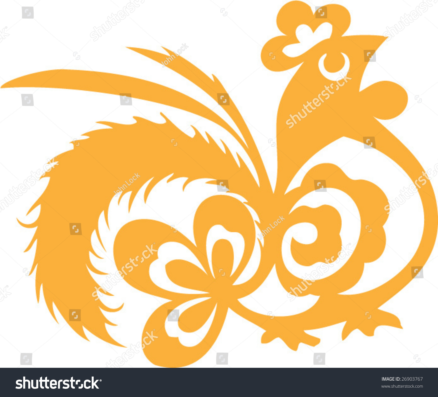 Vector Rooster Stock Vector (Royalty Free) 26903767 | Shutterstock