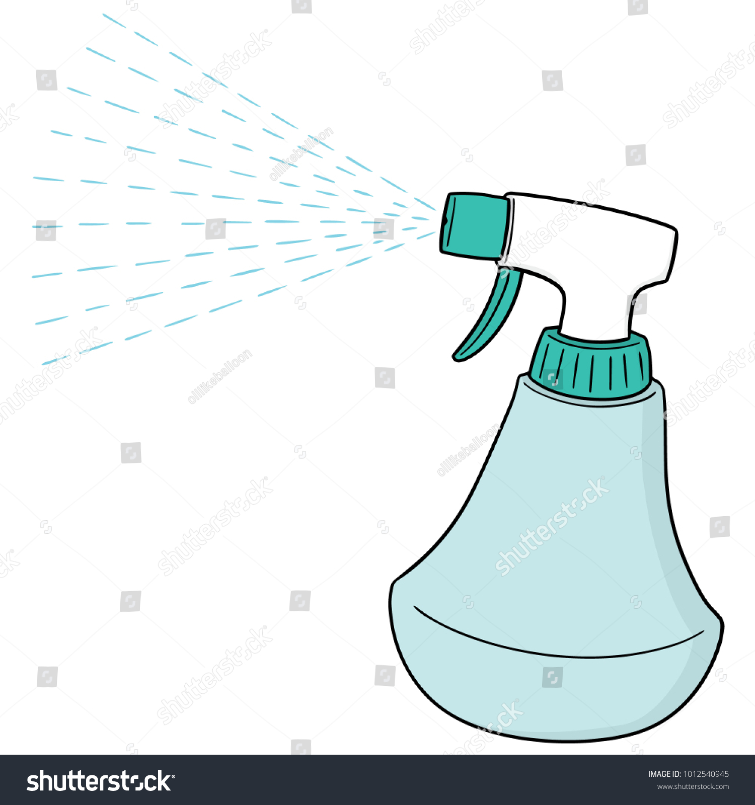Vector Spray Bottle Stock Vector (Royalty Free) 1012540945 | Shutterstock