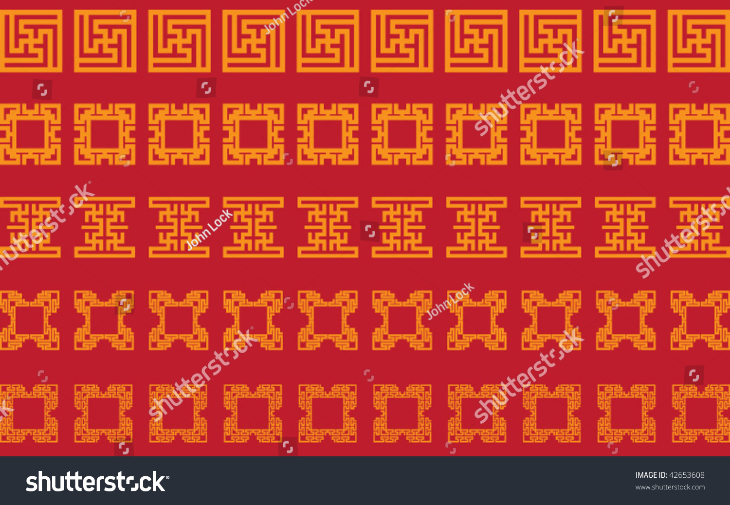 Vector Traditional Border Pattern Stock Vector (Royalty Free) 42653608