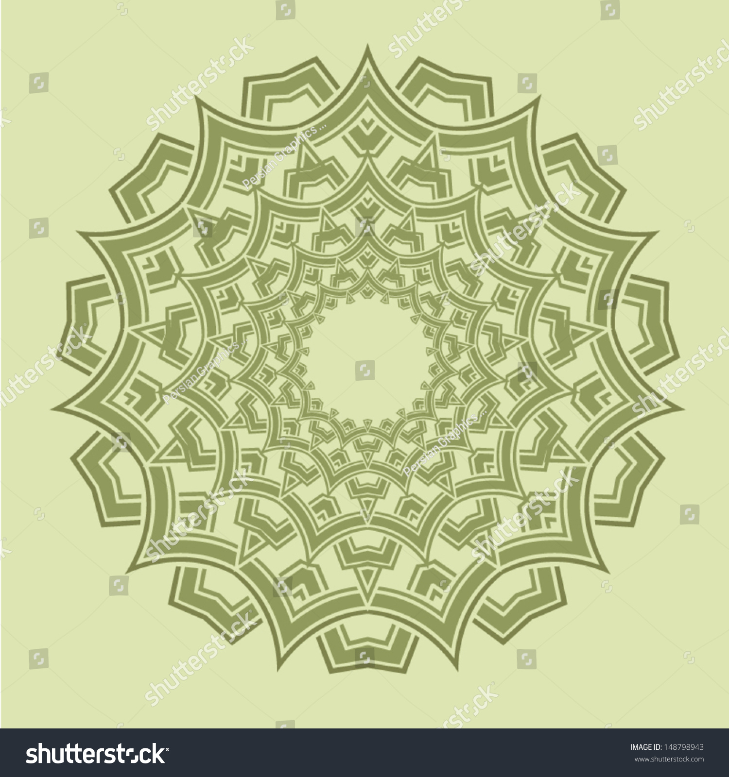 Vector Traditional Islamic Pattern Stock Vector (Royalty Free ...