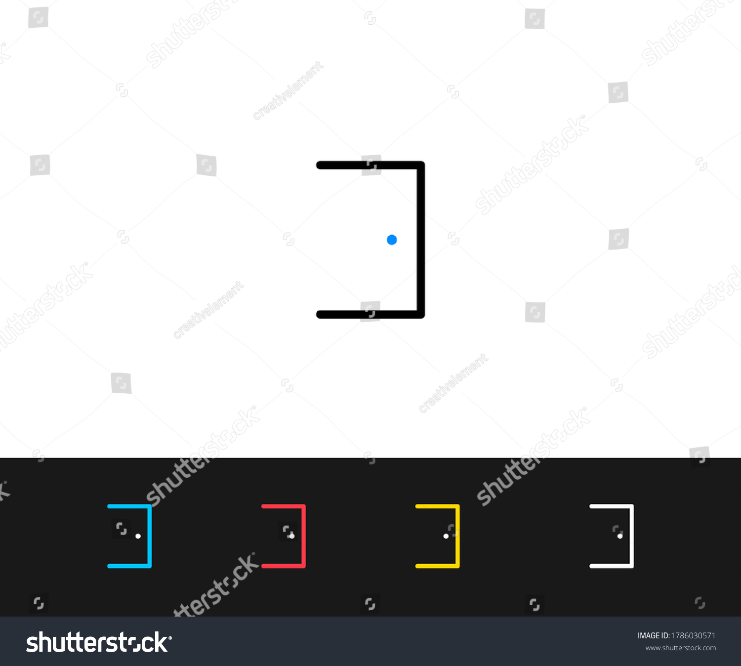 Vector Open Door Icon Premium Quality Stock Vector (Royalty Free ... Vector Open Door Icon Premium Quality Stock Vector (Royalty Free ...