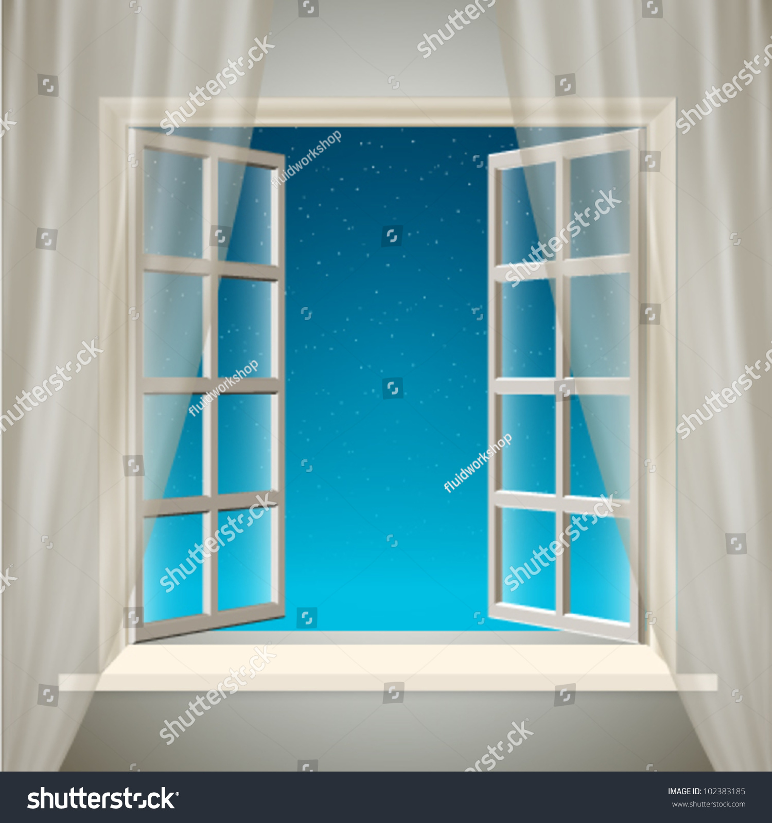 Sleep open window night Stock Vectors, Images & Vector Art | Shutterstock