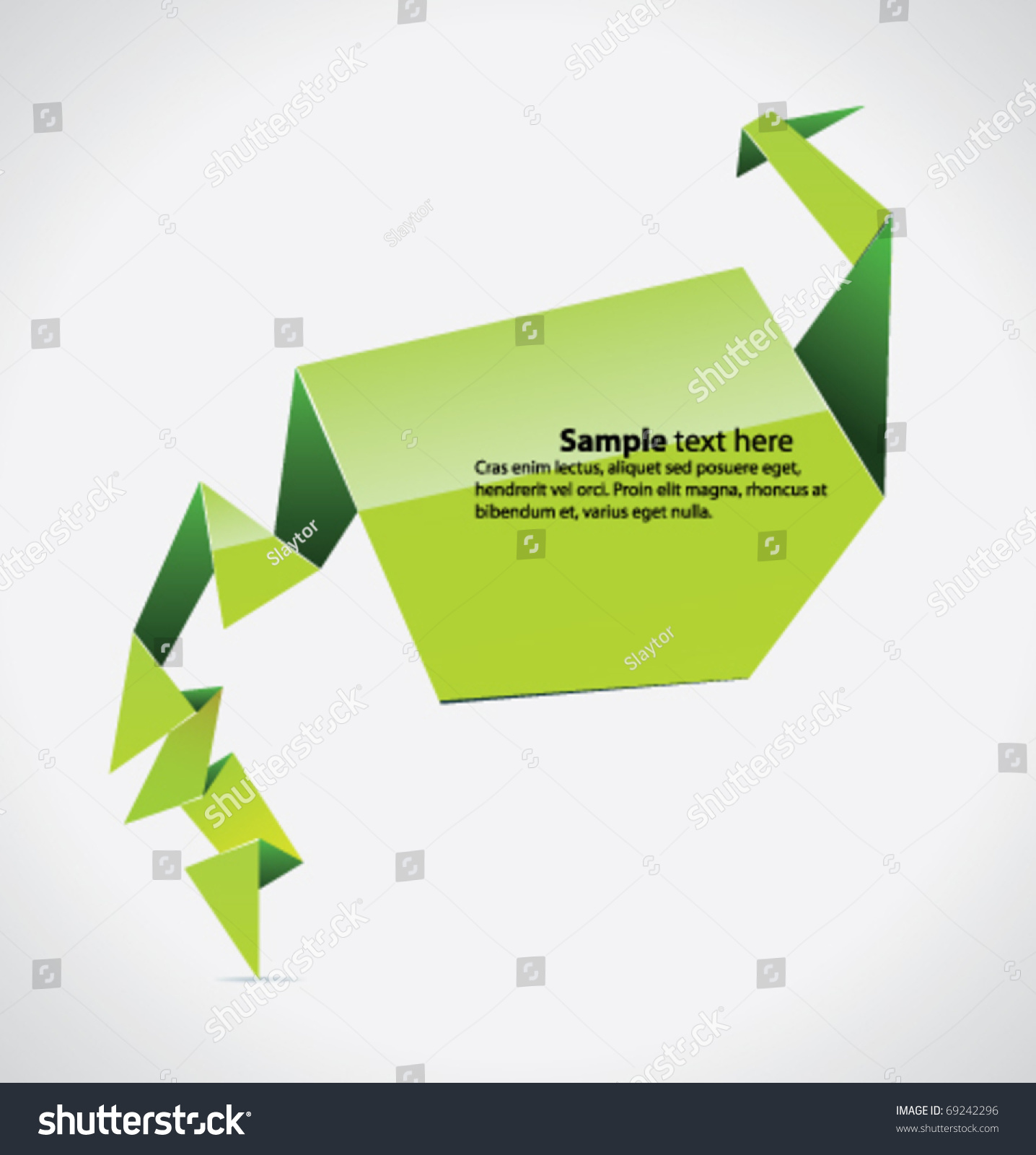 Vector Origami Background You Presentation: vector de stock (libre de ...