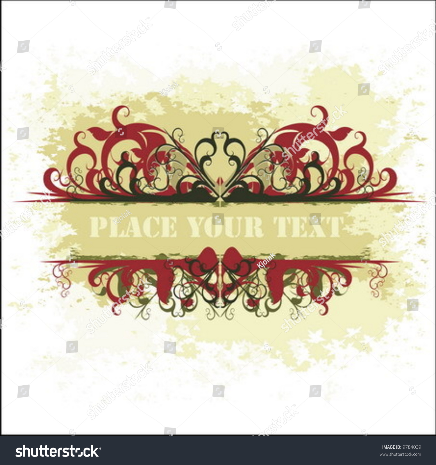 Vector Ornate Banner Stock Vector (Royalty Free) 9784039 | Shutterstock