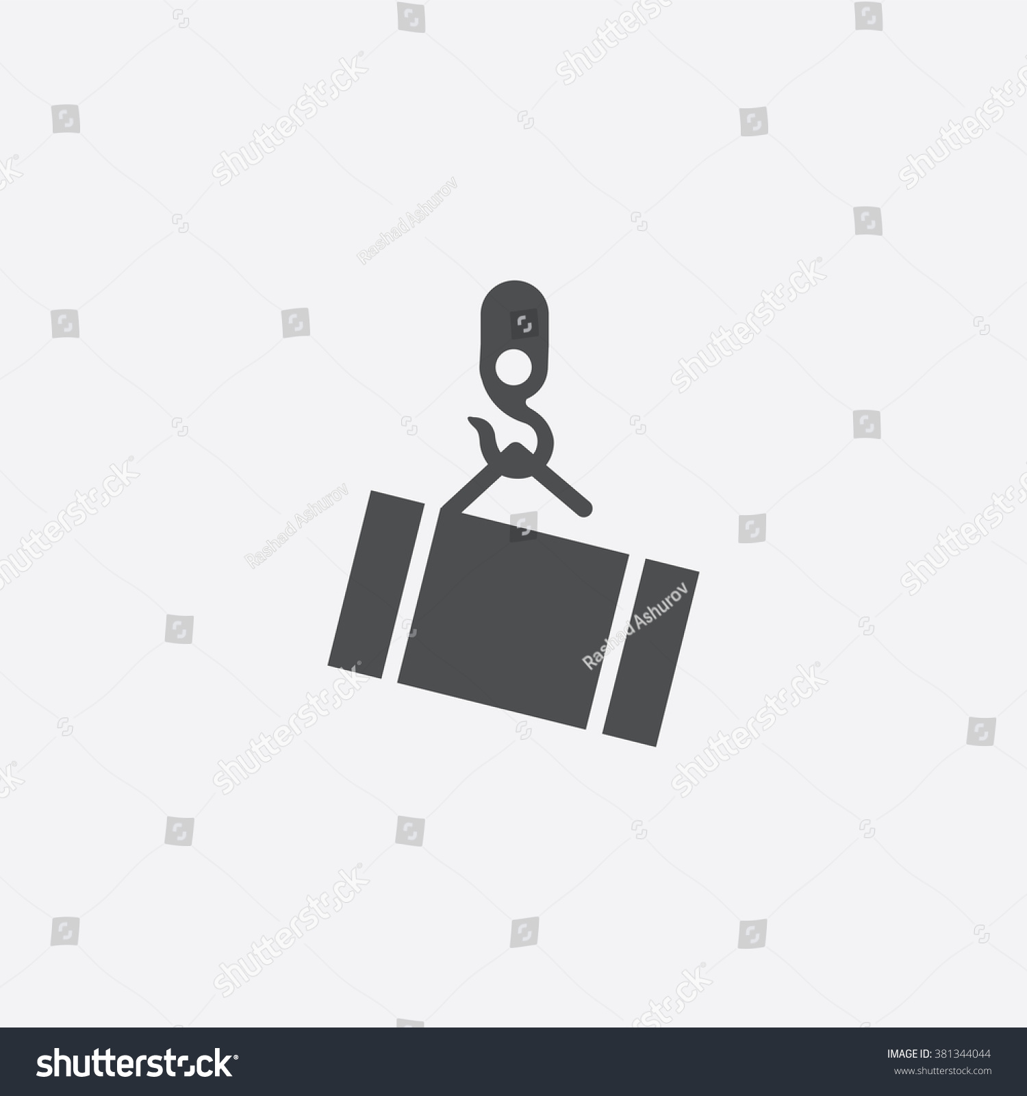 Vector Overhead Risk Sign Icon Stock Vector (Royalty Free) 381344044 ...
