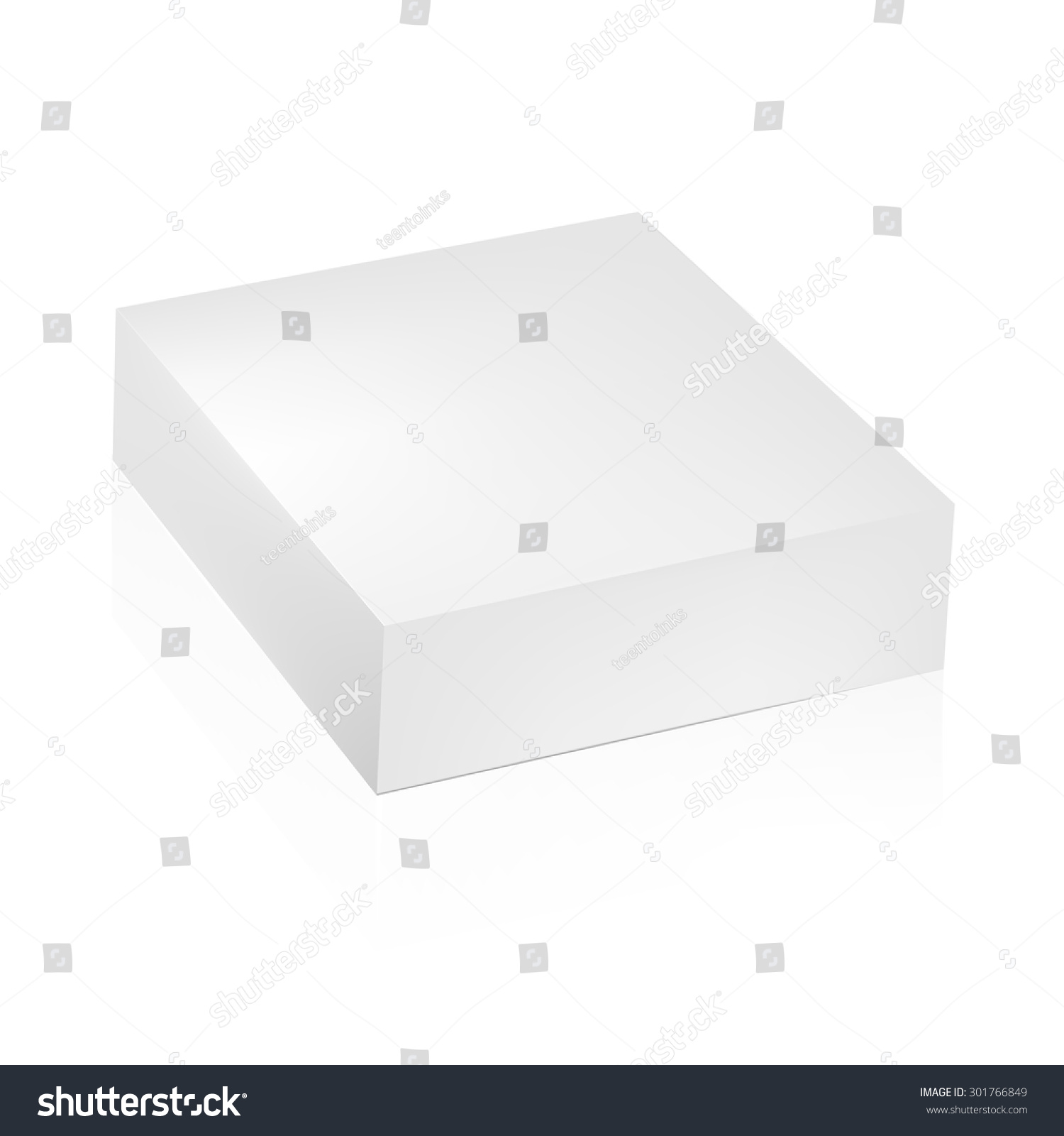 Vector Packaging White Gray Packaging Square Stock Vector (Royalty Free ...