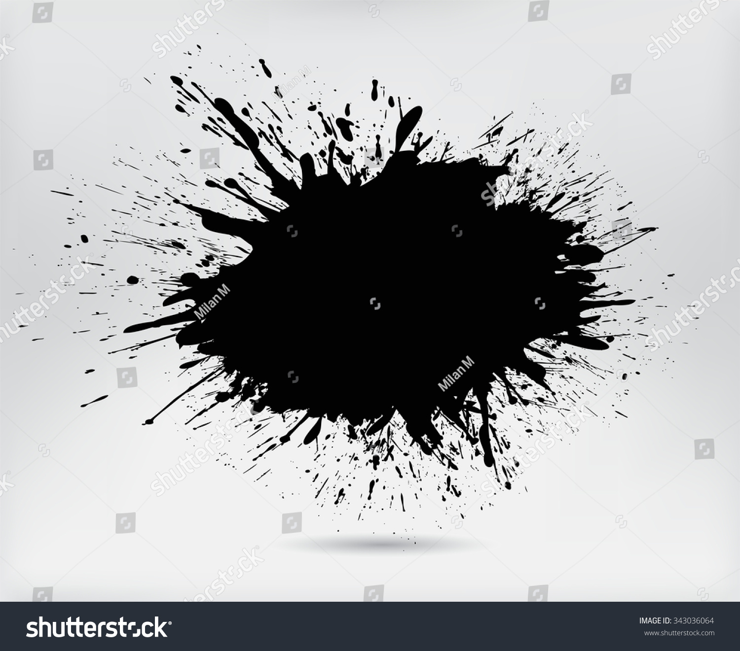Vector Paint Splatgrunge Splash Banner Stock Vector (Royalty Free ...