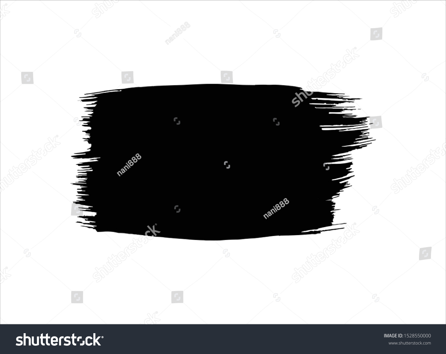 Vector Paint Texture Ink Brush Stroke: vector de stock (libre de ...
