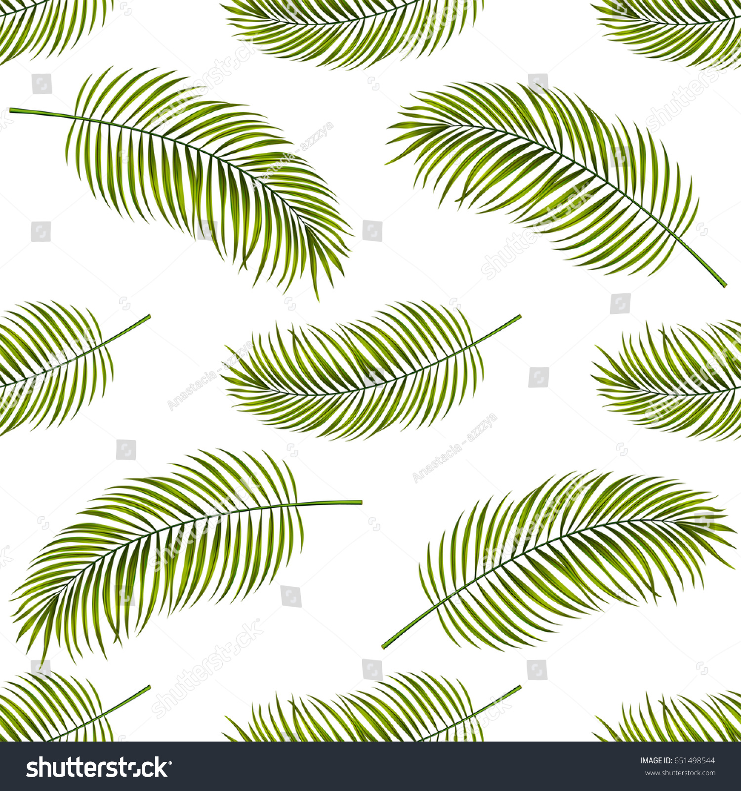 Vector Palm Tree Leaves Seamless Background: เวกเตอร์สต็อก (ปลอดค่า ...