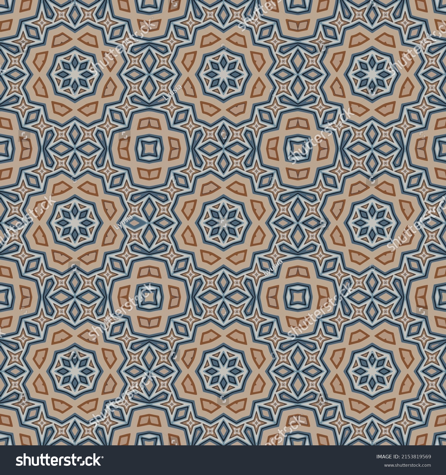 Vector Pattern Digital Drawing Tracing Seamless Stock Vector (Royalty ...