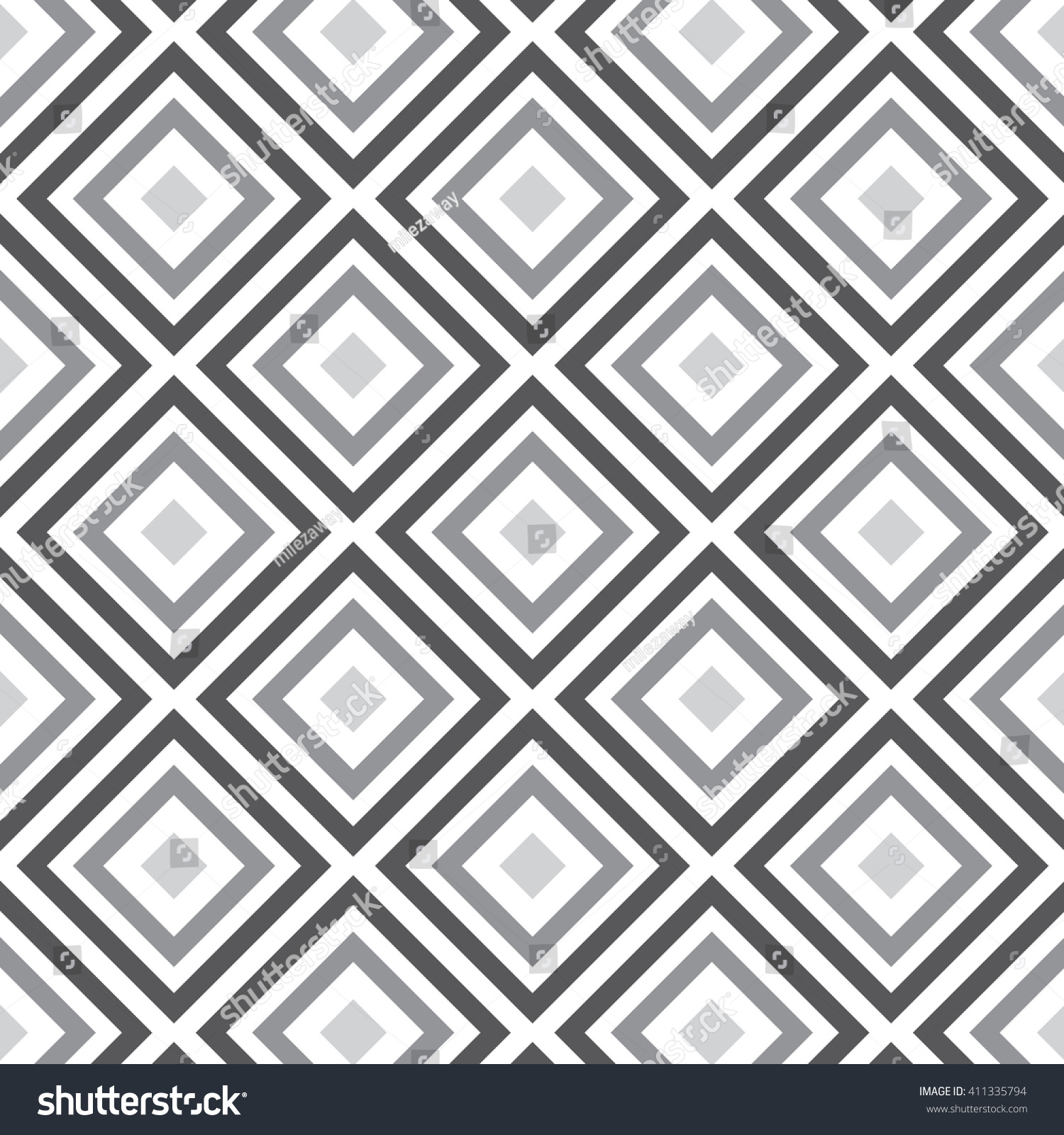 Vector Pattern, Repeating Geometric Square Diamond Shape Element ...