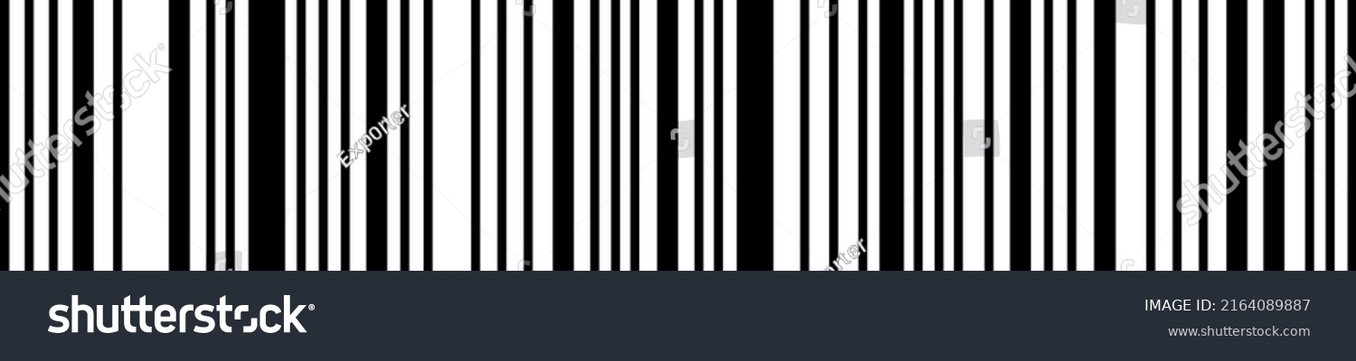 Vector Pattern Black Barcode On White Stock Vector (Royalty Free ...