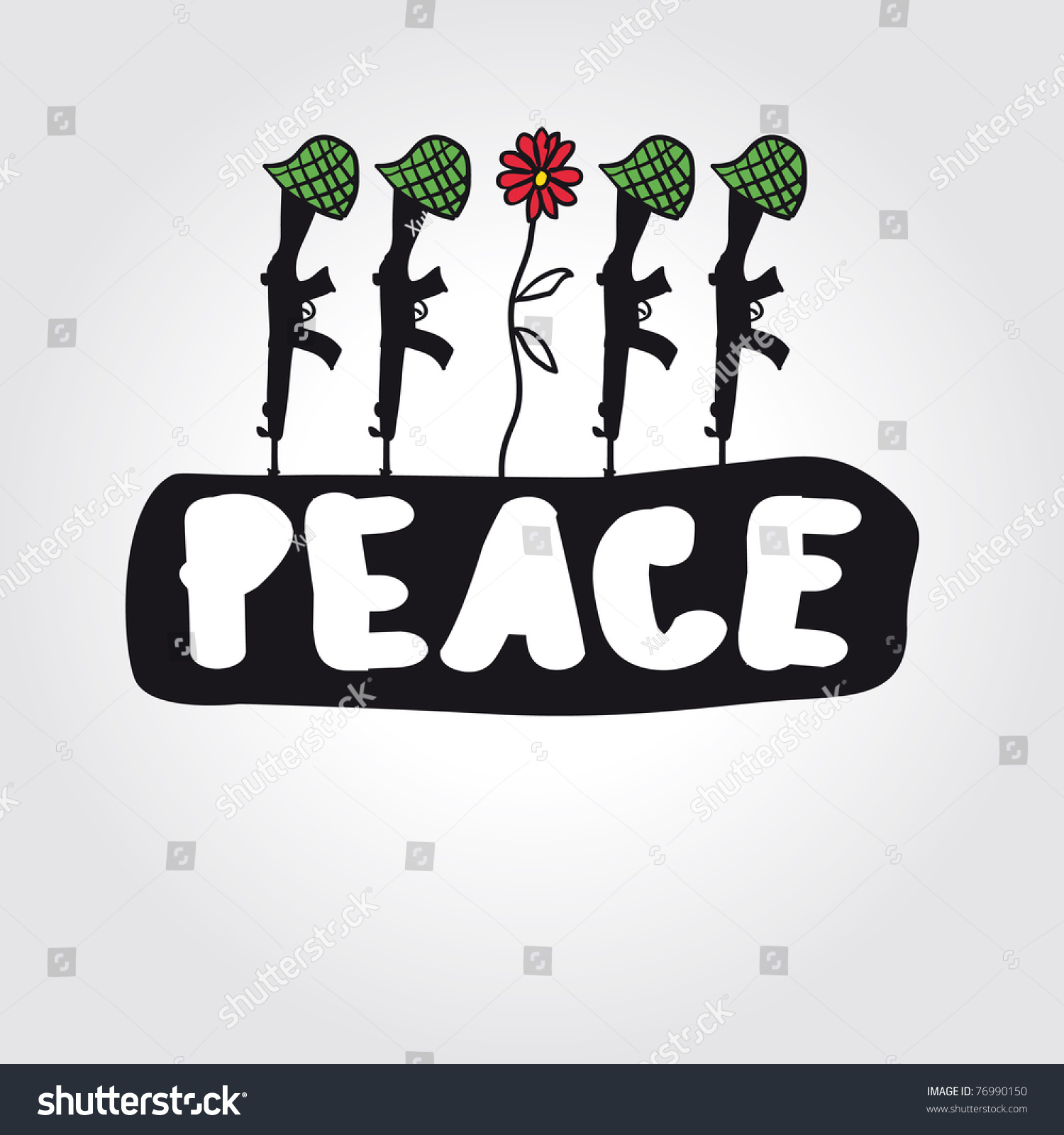 Vector Peace Concept Symbol Anti-War - 76990150 : Shutterstock