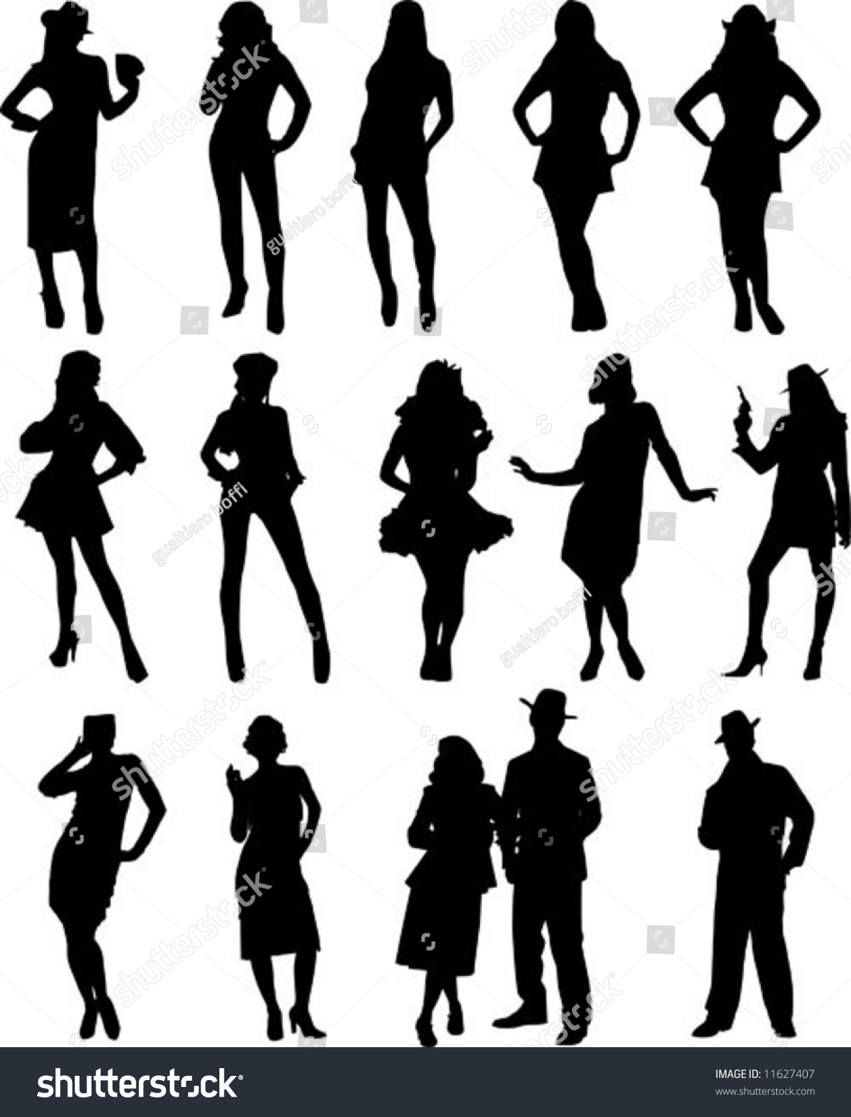 Vector People Image Figure Stock Vector (Royalty Free) 11627407 ...