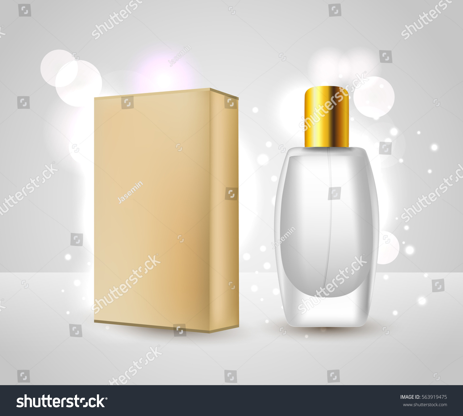 Vector Perfume Bottleperfume Spray Bottle Design Stock Vector (Royalty ...