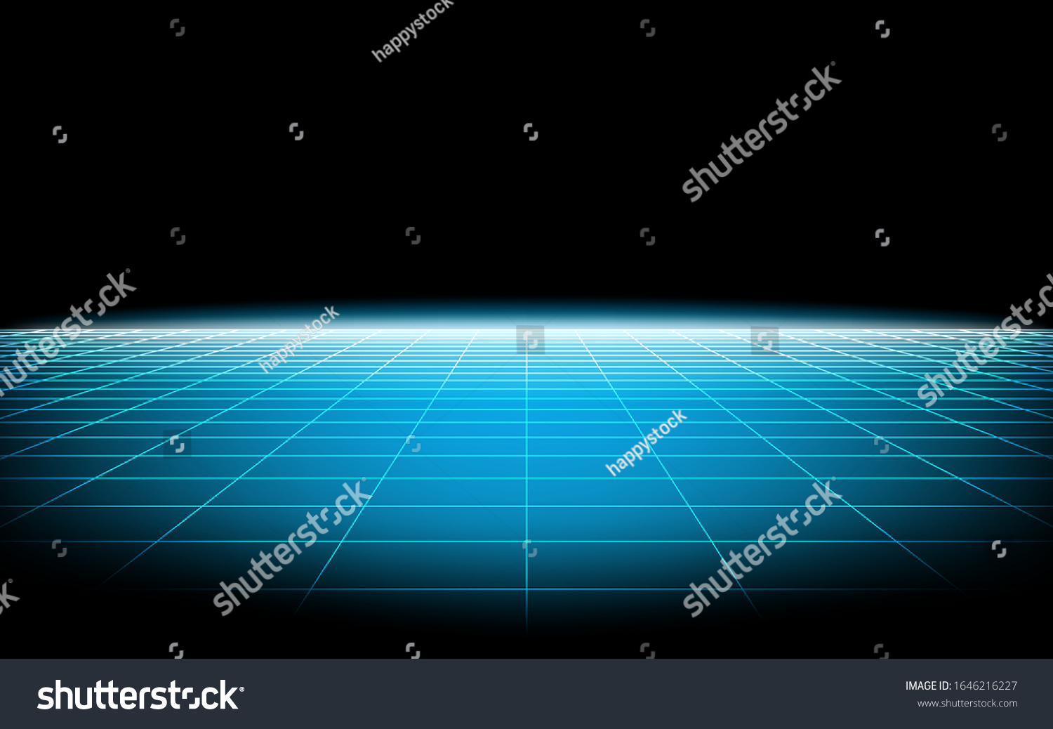 Vector Perspective 3d Mesh Simple Grid Stock Vector (Royalty Free ...