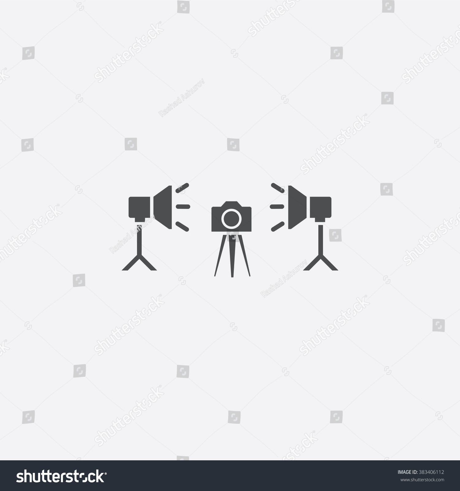 Vector Photo Studio Icon Stock Vector (Royalty Free) 383406112