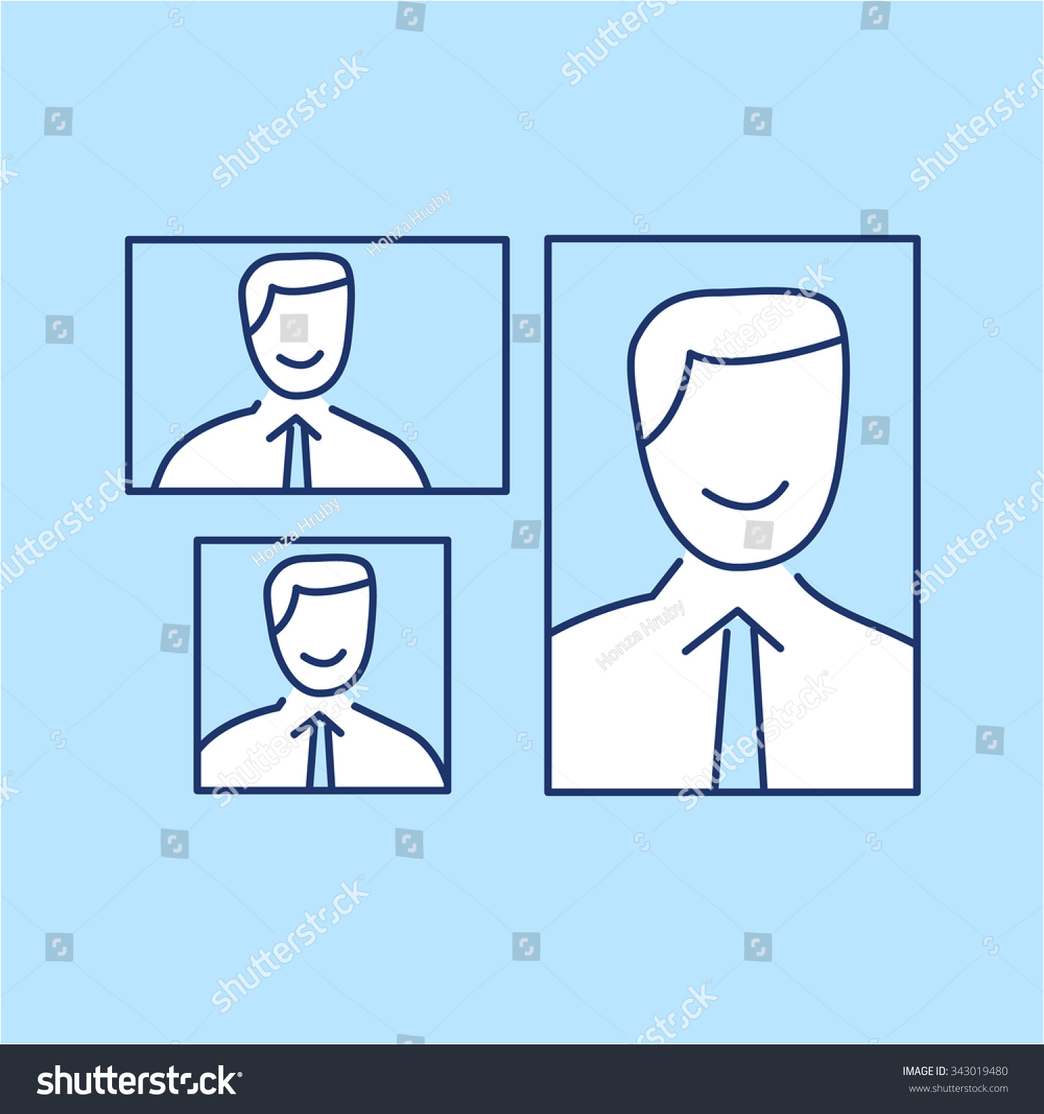 Vector Photography Portrait Canvas Cropping Formats Stock Vector Royalty Free 343019480