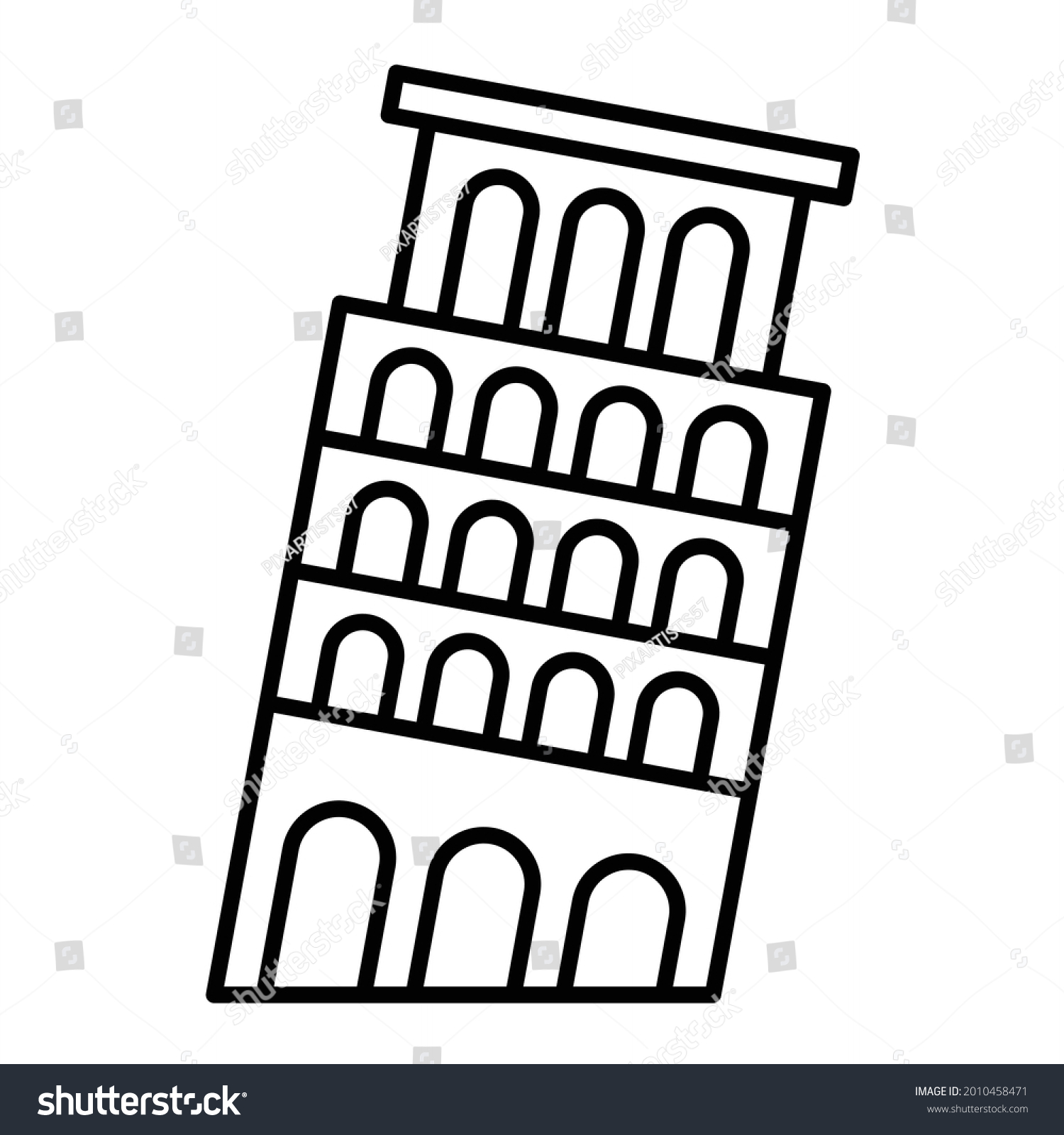 6,597 Pisa outline Images, Stock Photos & Vectors | Shutterstock