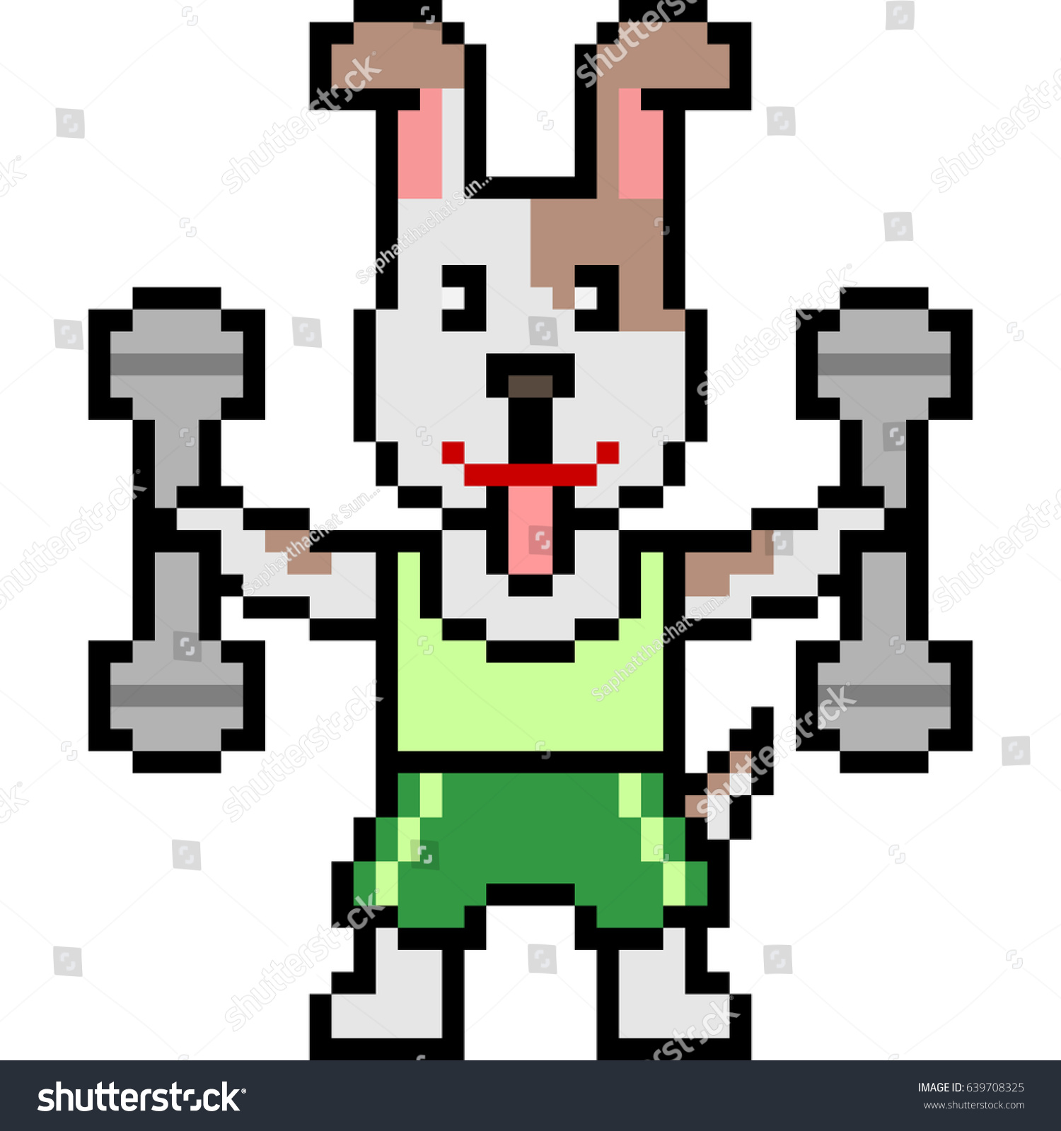 Vector Pixel Art Athlete: เวกเตอร์สต็อก (ปลอดค่าลิขสิทธิ์) 639708325