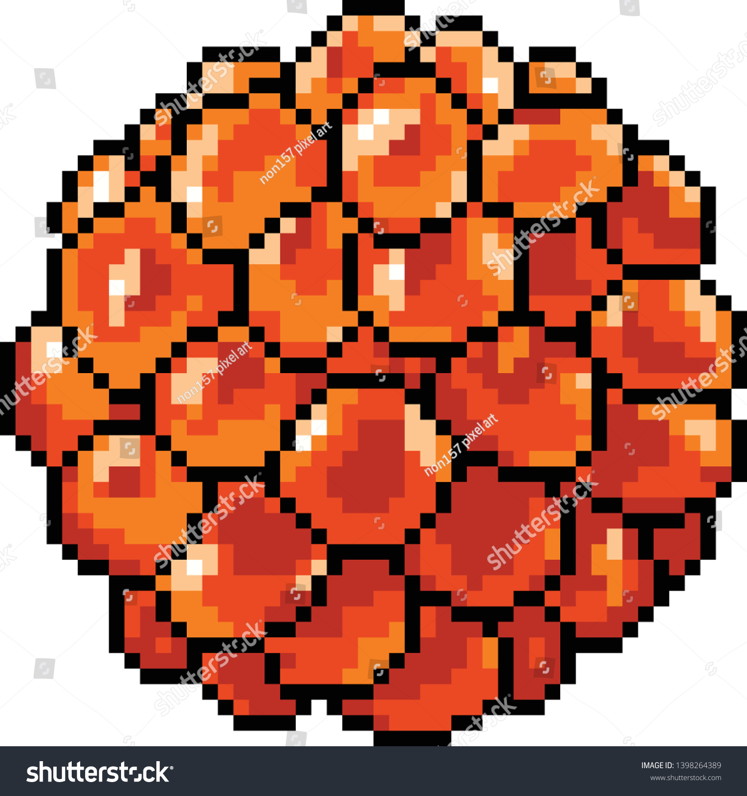 Vector Pixel Art Berry Isolated Cartoon Stock Vector (Royalty Free ...